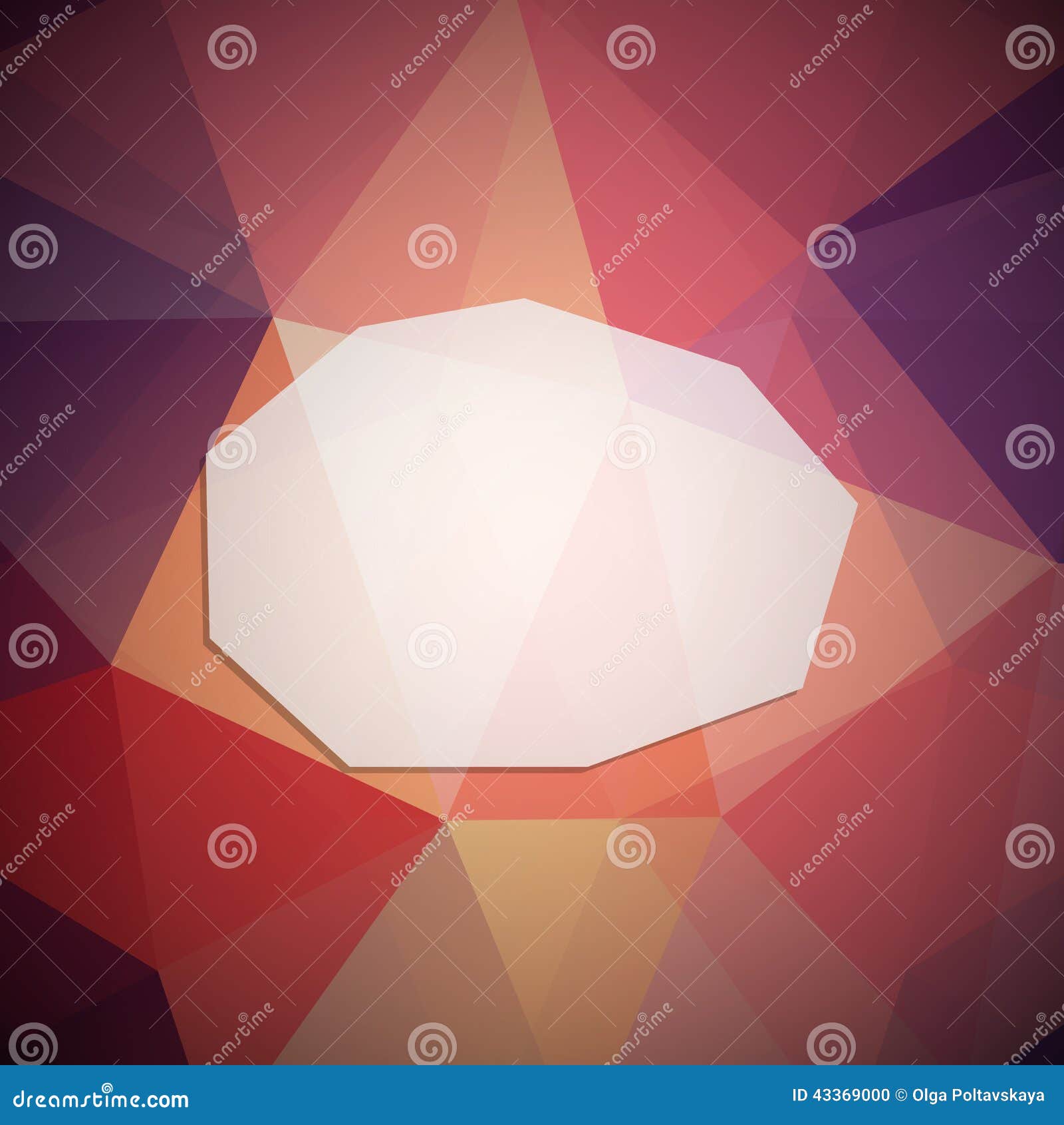 Geometric frame stock vector. Illustration of presentation - 43369000