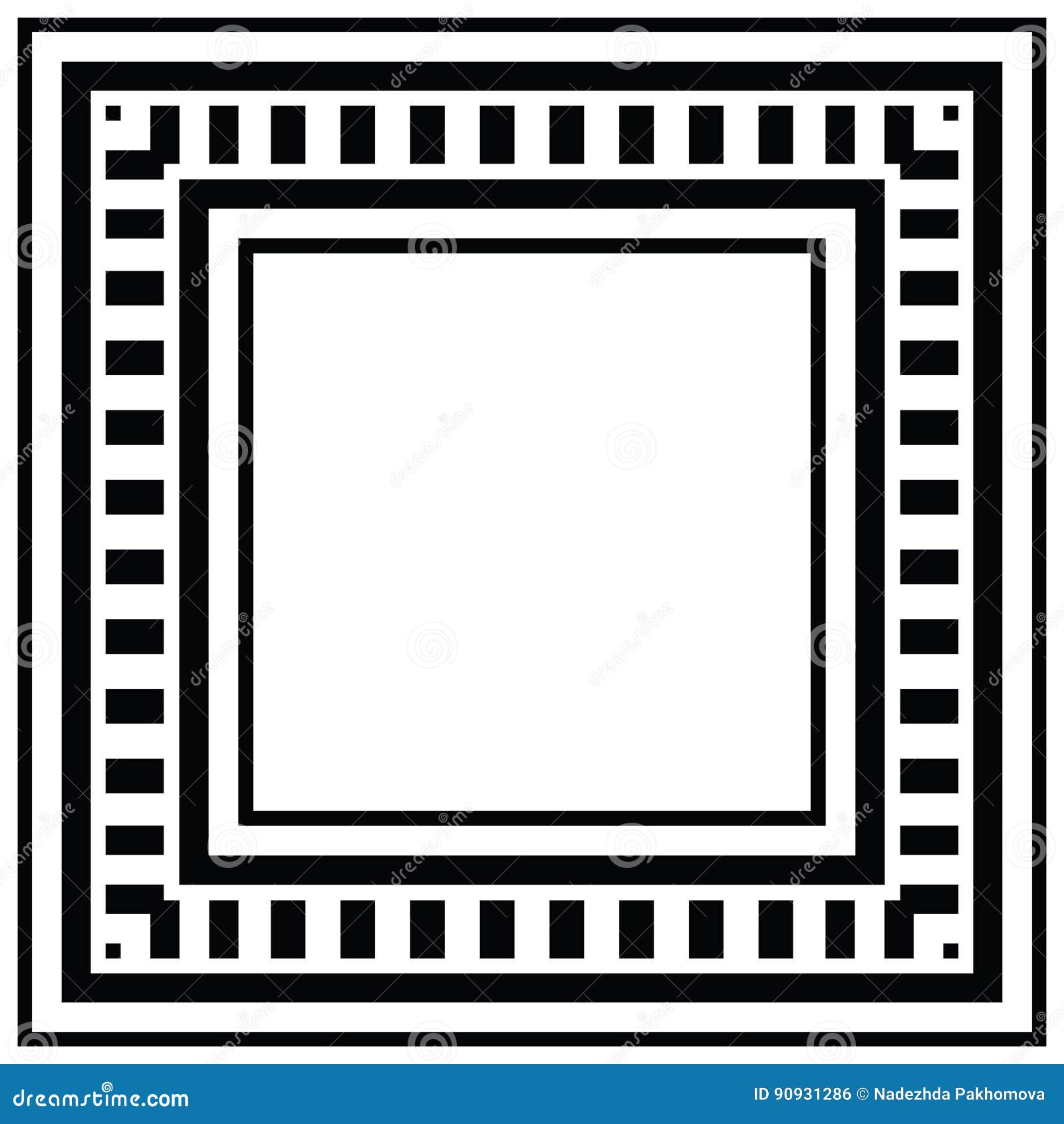 Geometric frame stock vector. Illustration of design - 90931286