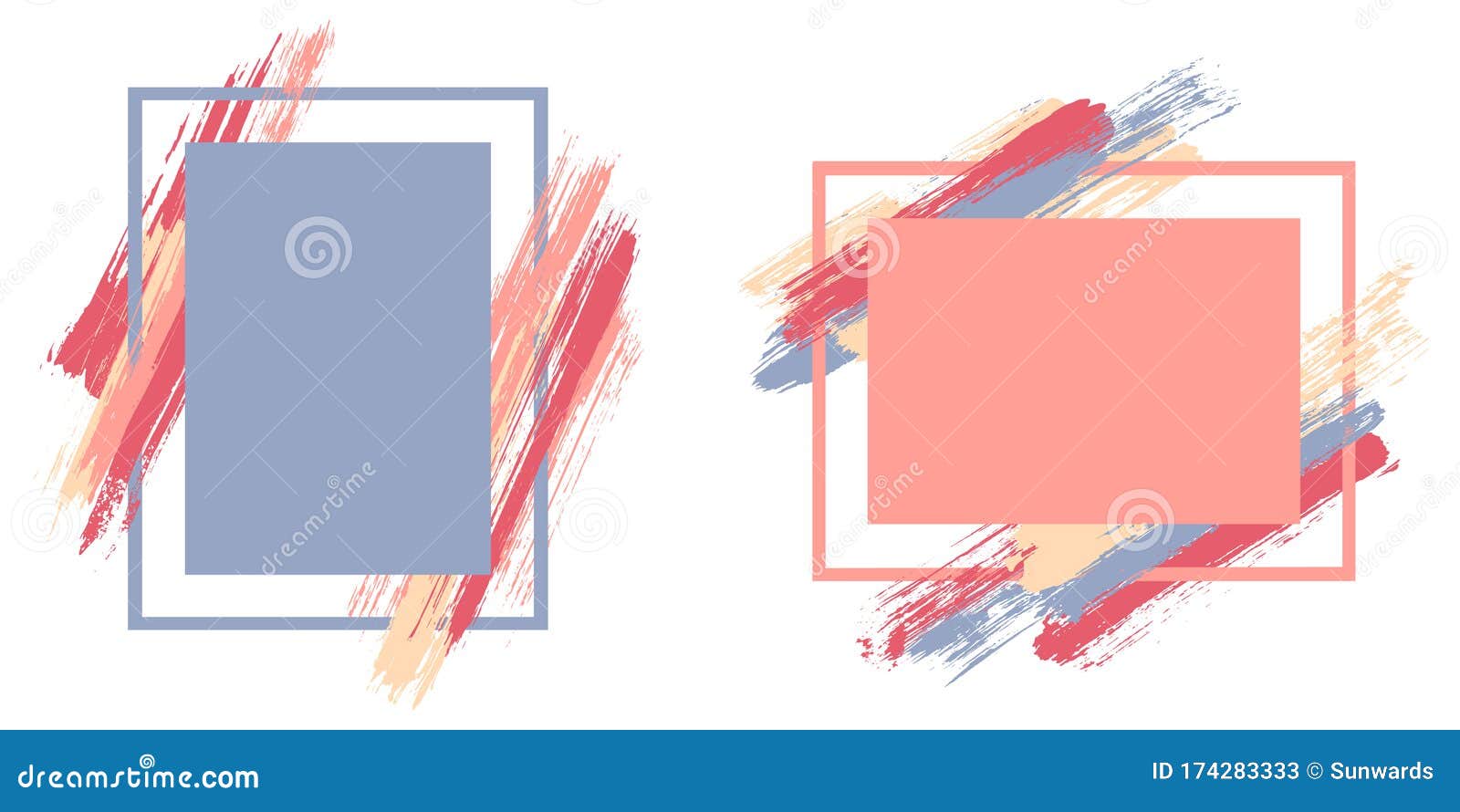 Framesr168 stock vector. Illustration of design, painted - 174283333