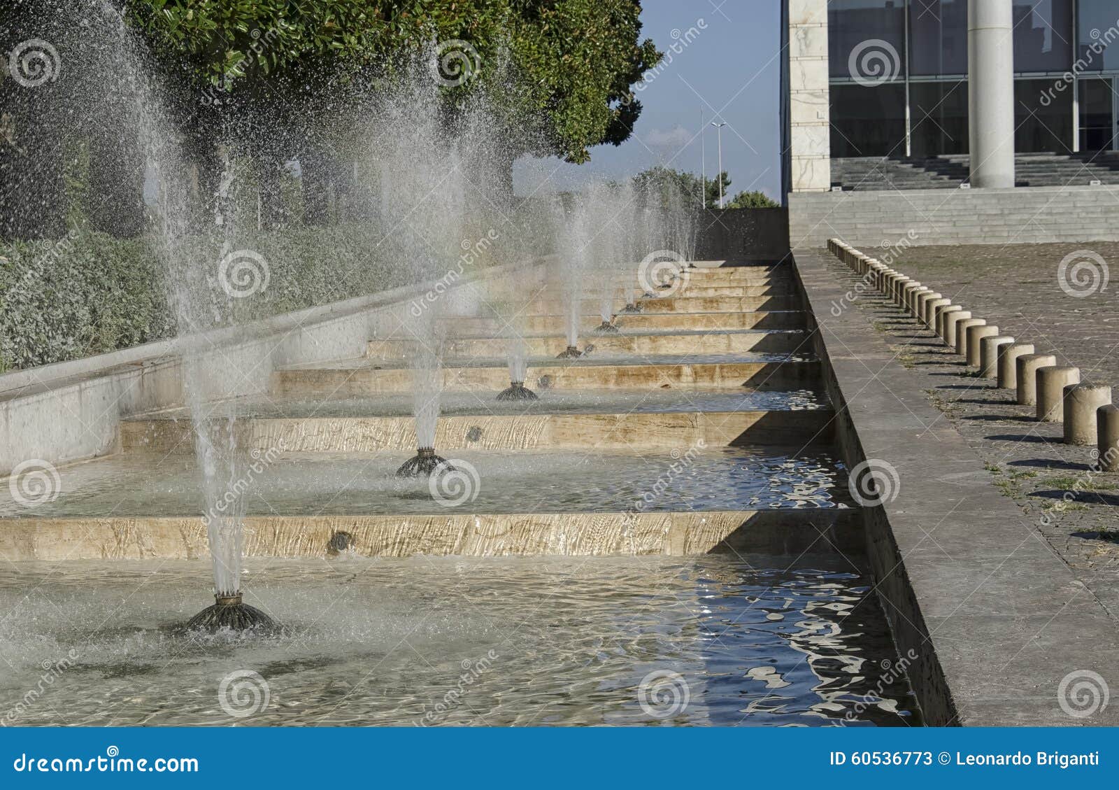 Geometric game in fountain stock image. Image of structure - 60536773