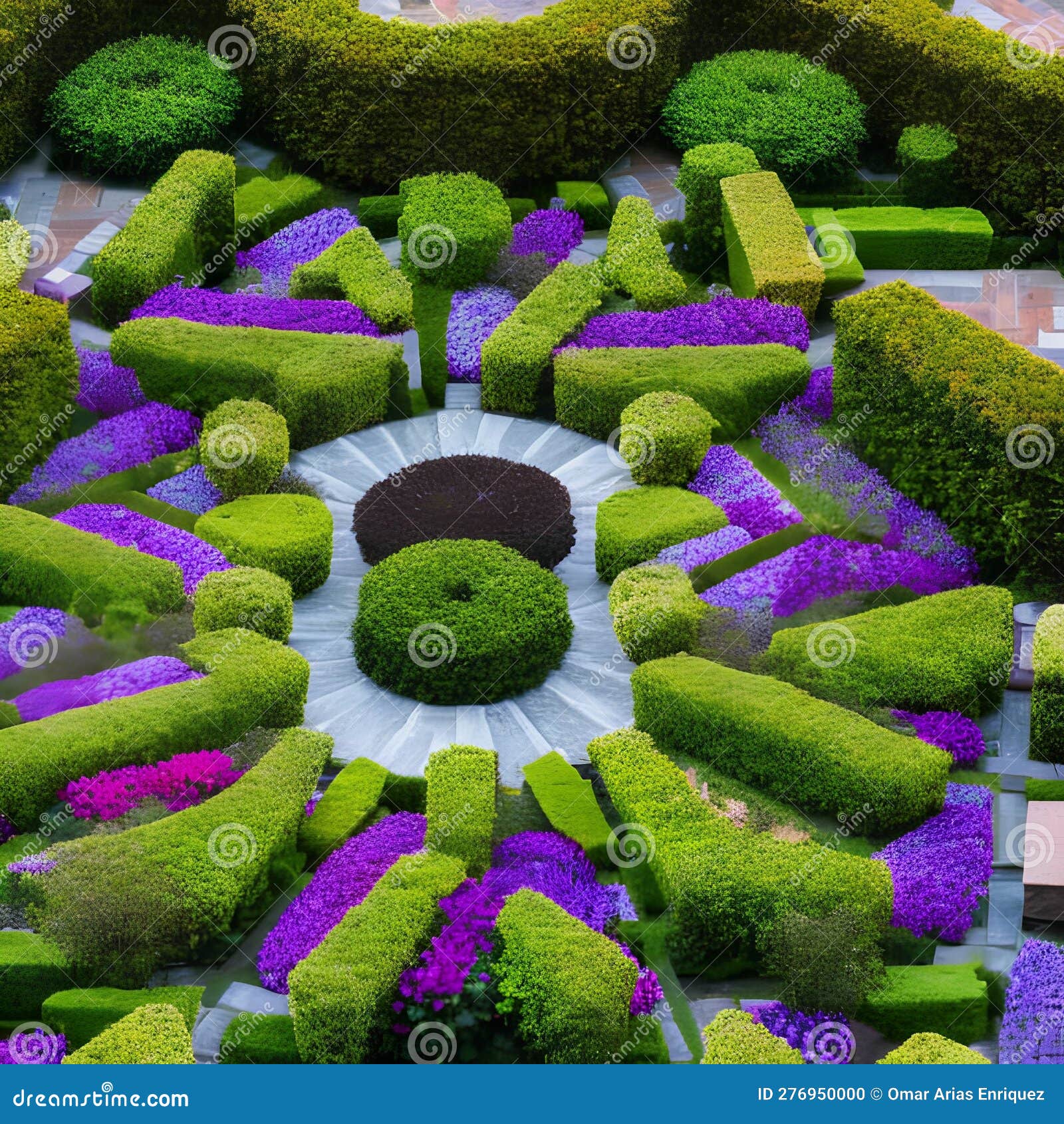 Geometric Garden II: Another Image of a Geometric Pattern Created with ...