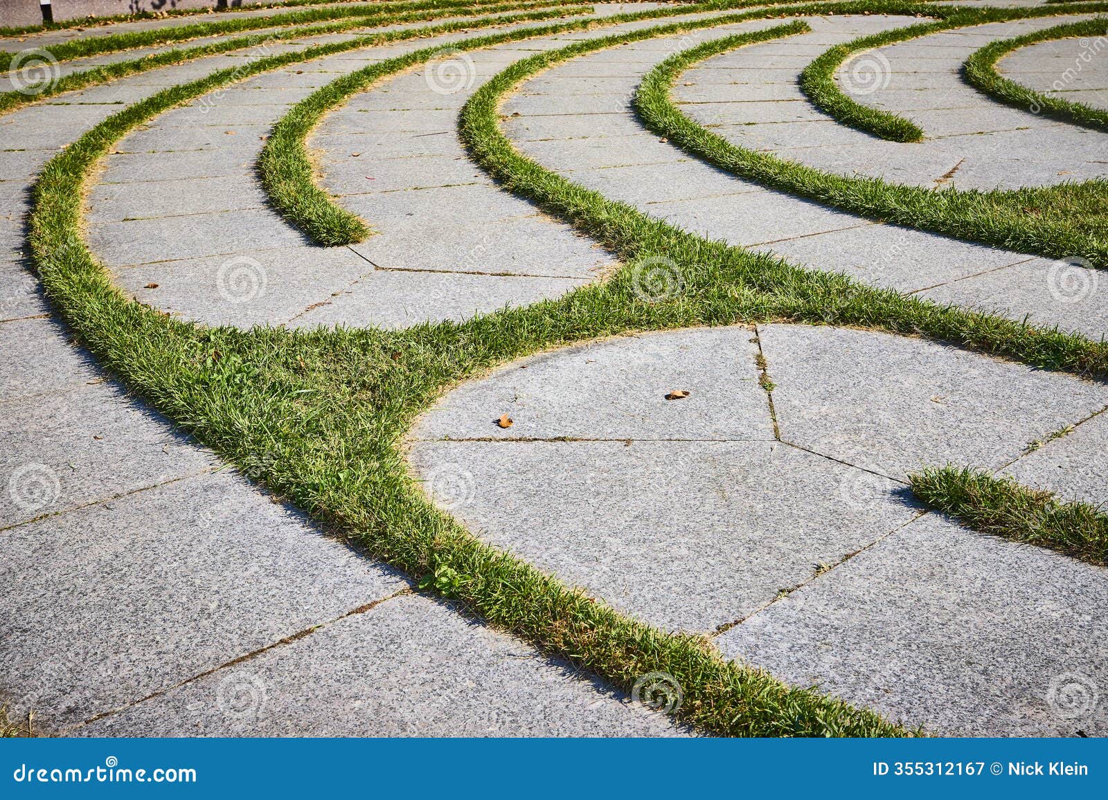 Geometric Garden Paths at Smale Riverfront Park Aerial Stock Image ...