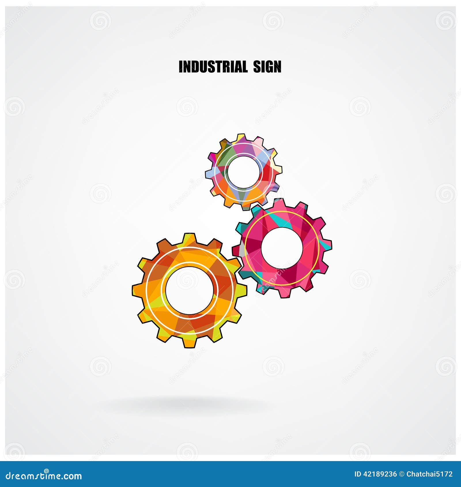 Geometric Gears Infographics Number Options Banner Background Stock ...