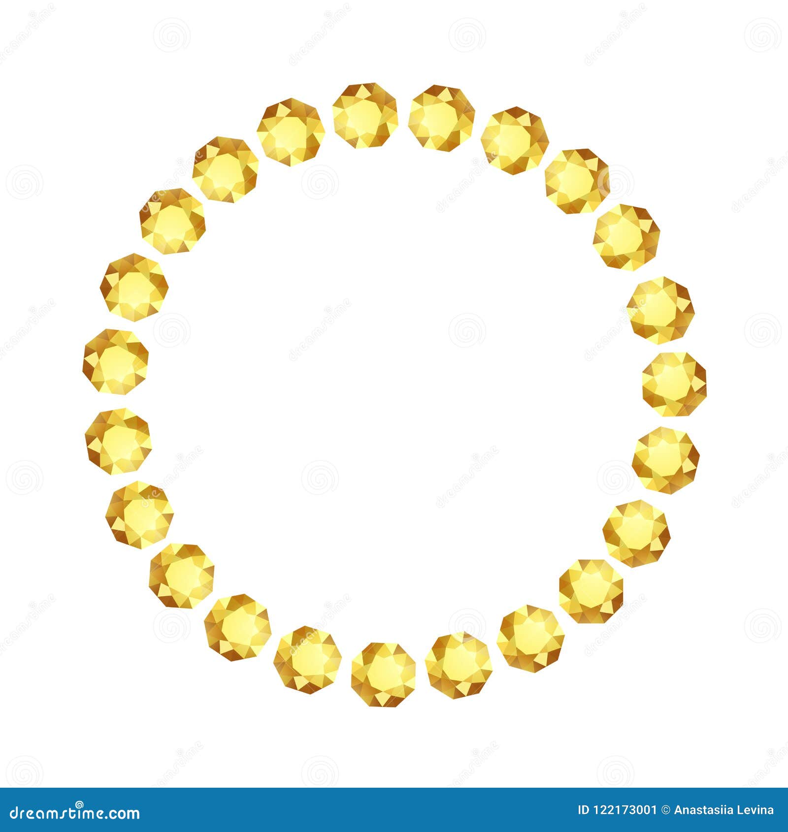 Cartoon gem circle frame stock vector. Illustration of icon - 122173001