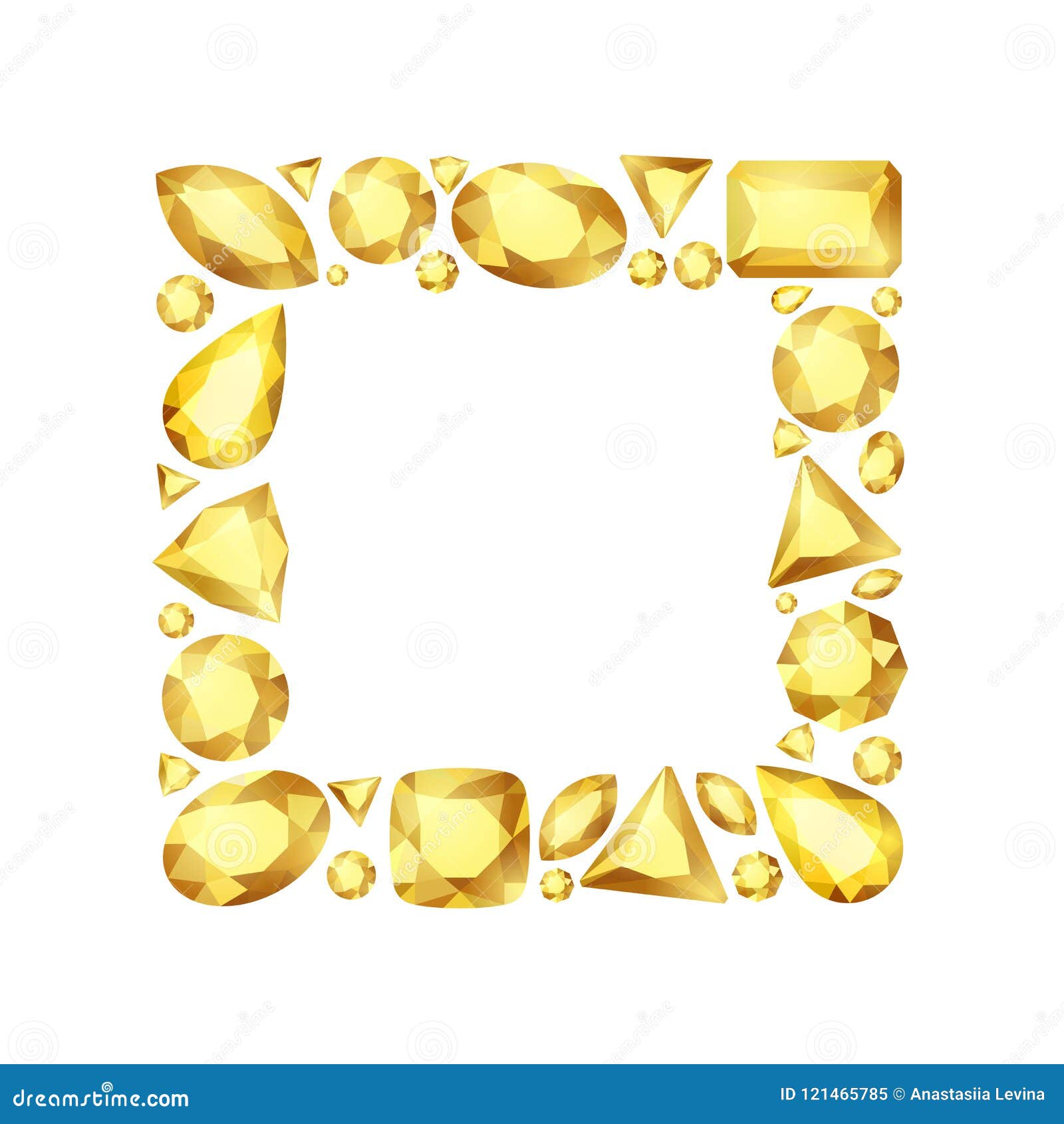 Cartoon gem square frame stock vector. Illustration of interface ...