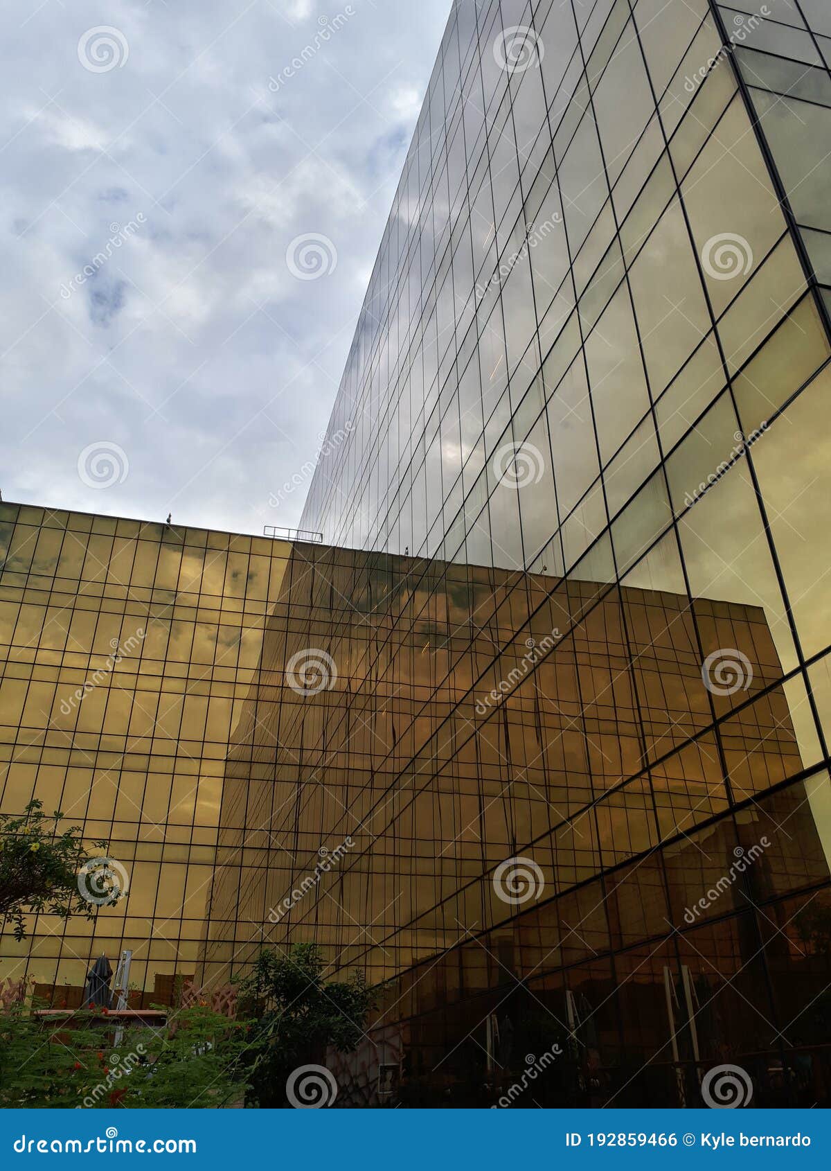 Geometric Glass Office Building Stock Photo - Image of geometric ...