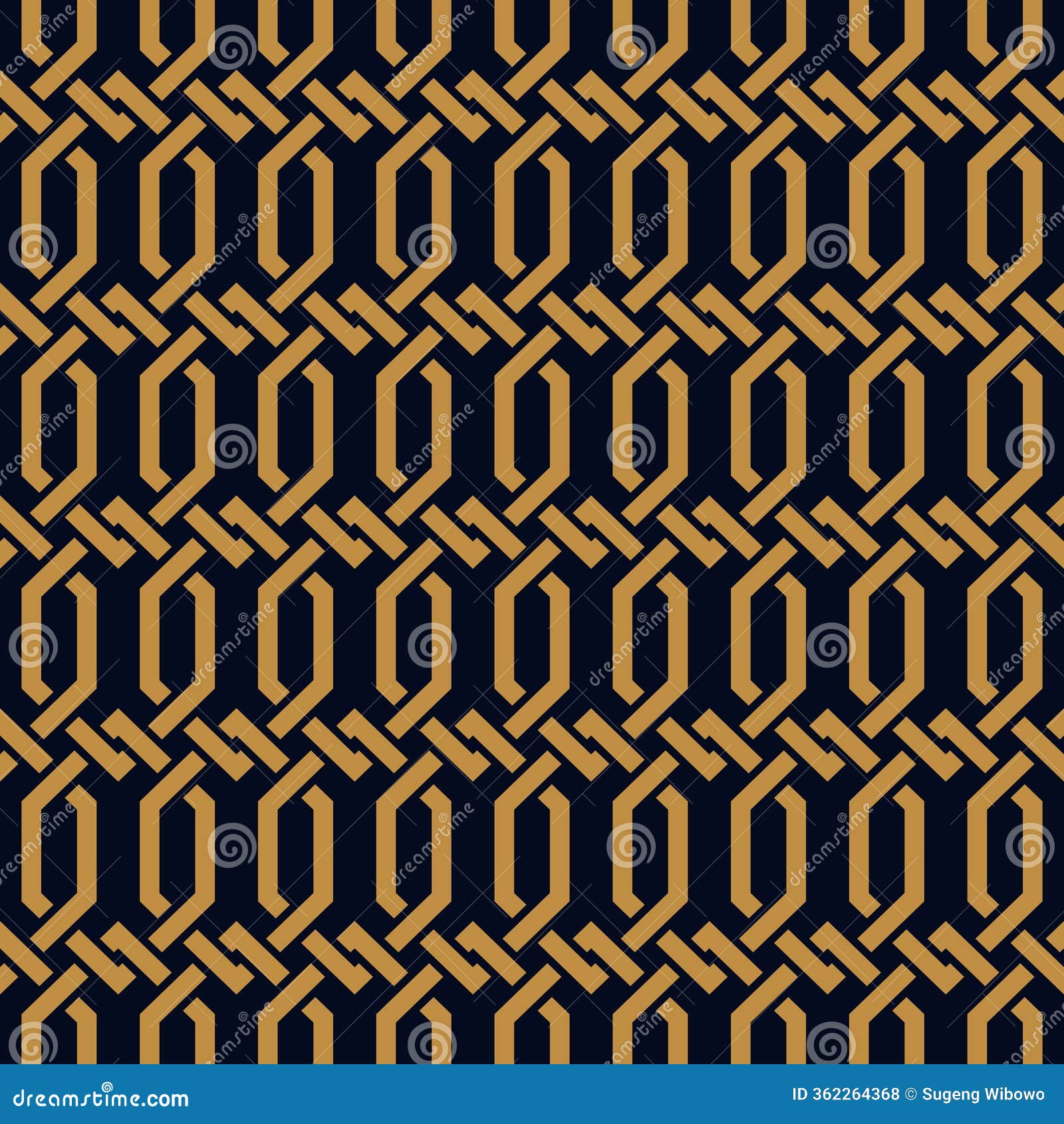 Geometric Gold Chain Pattern Stock Illustration - Illustration of subtle, seamless: 362264368