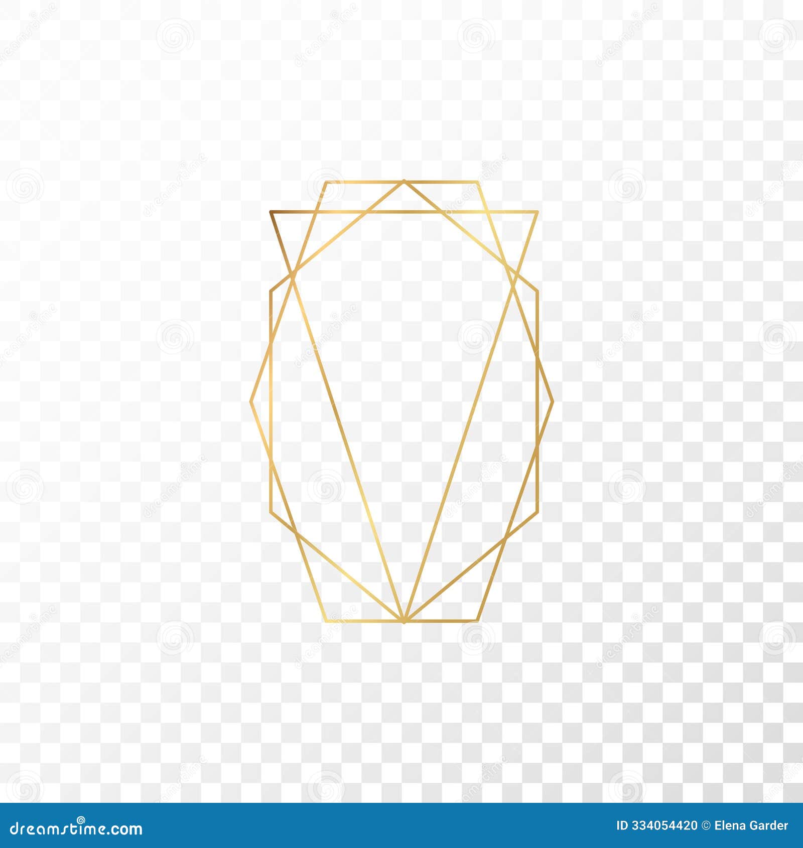 Golden Shape Logo Premium Vector | CartoonDealer.com #184280602