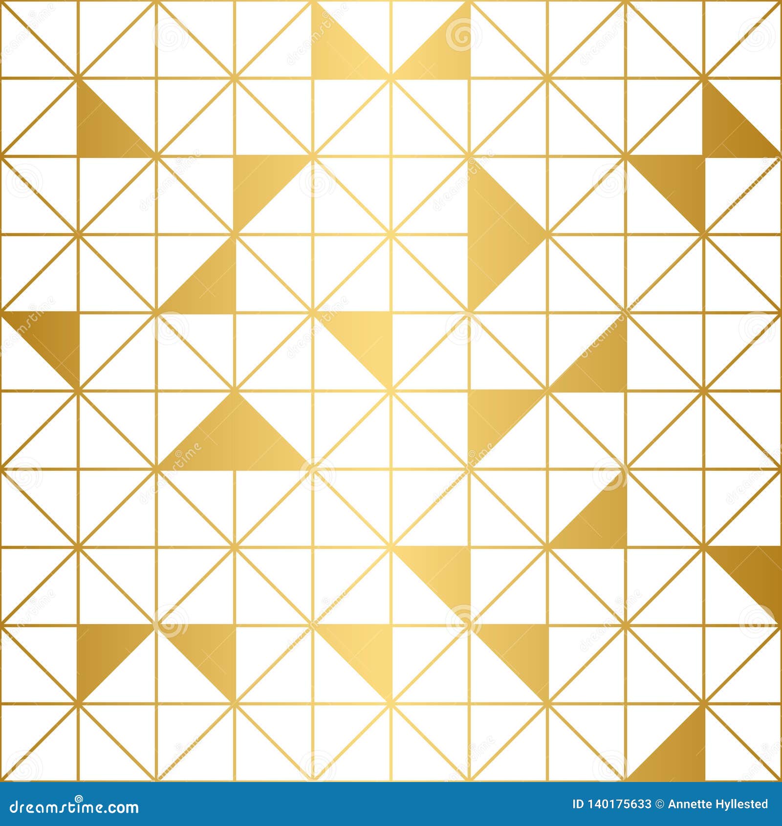 Geometric Gold Line Pattern on White Background Stock Illustration ...