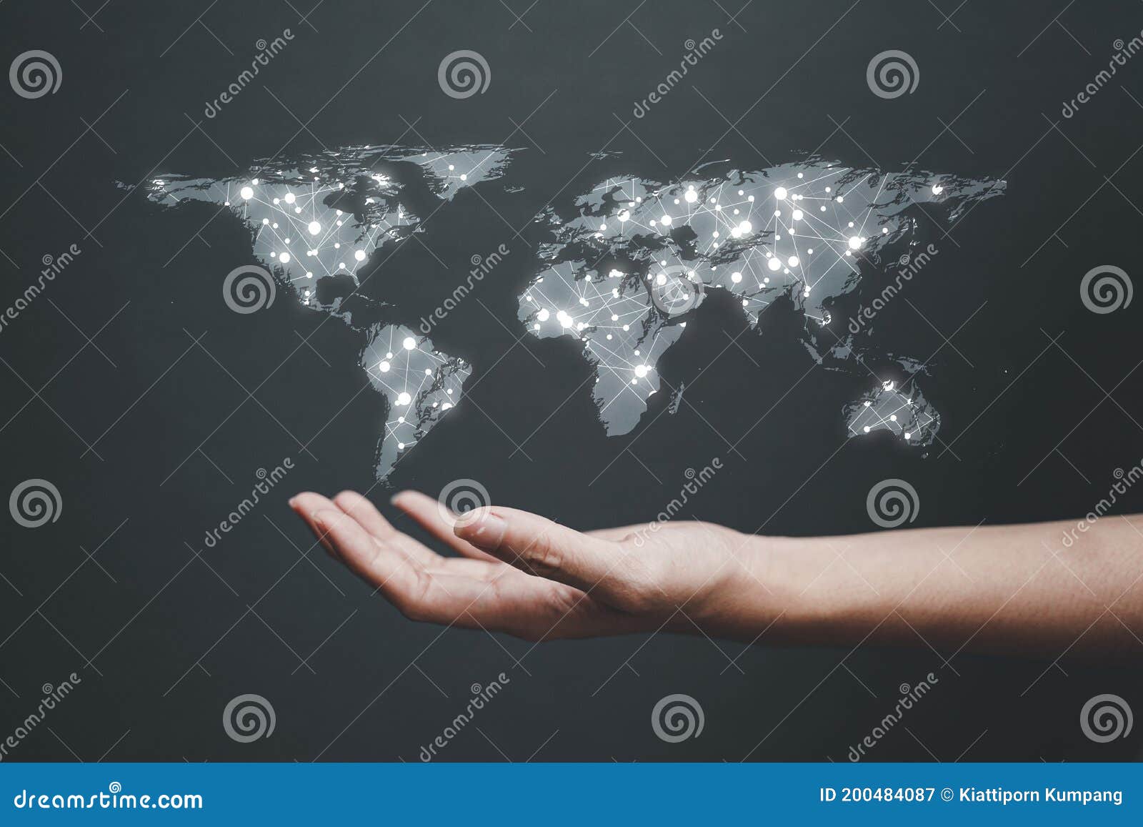 Geometric Graphic Background Communication. Big Data Complex With ...