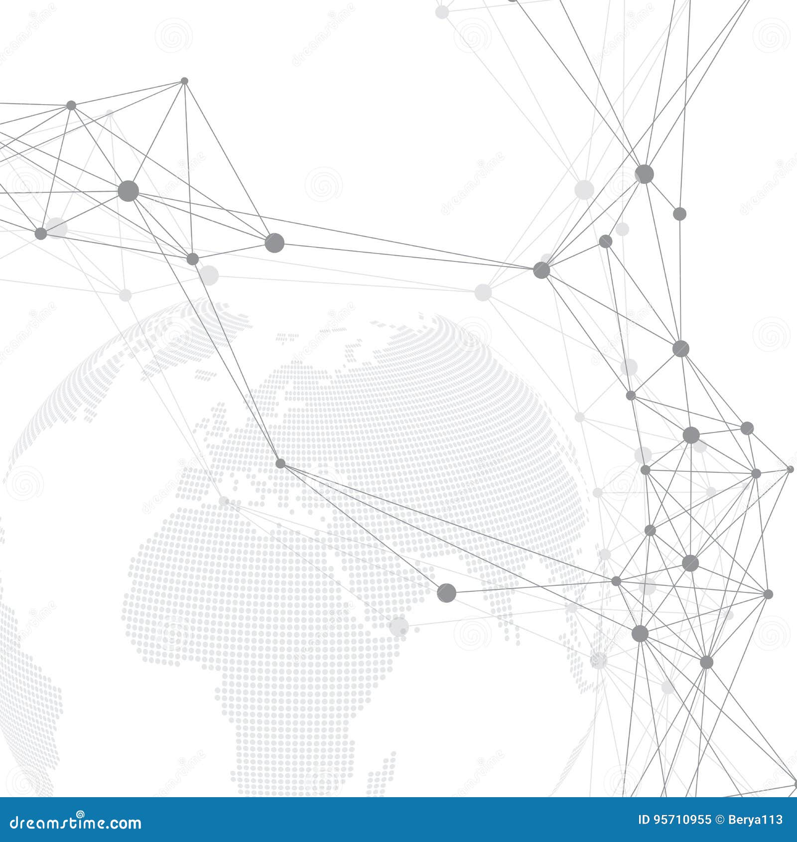 Geometric Graphic Background Communication. Big Data Complex with ...