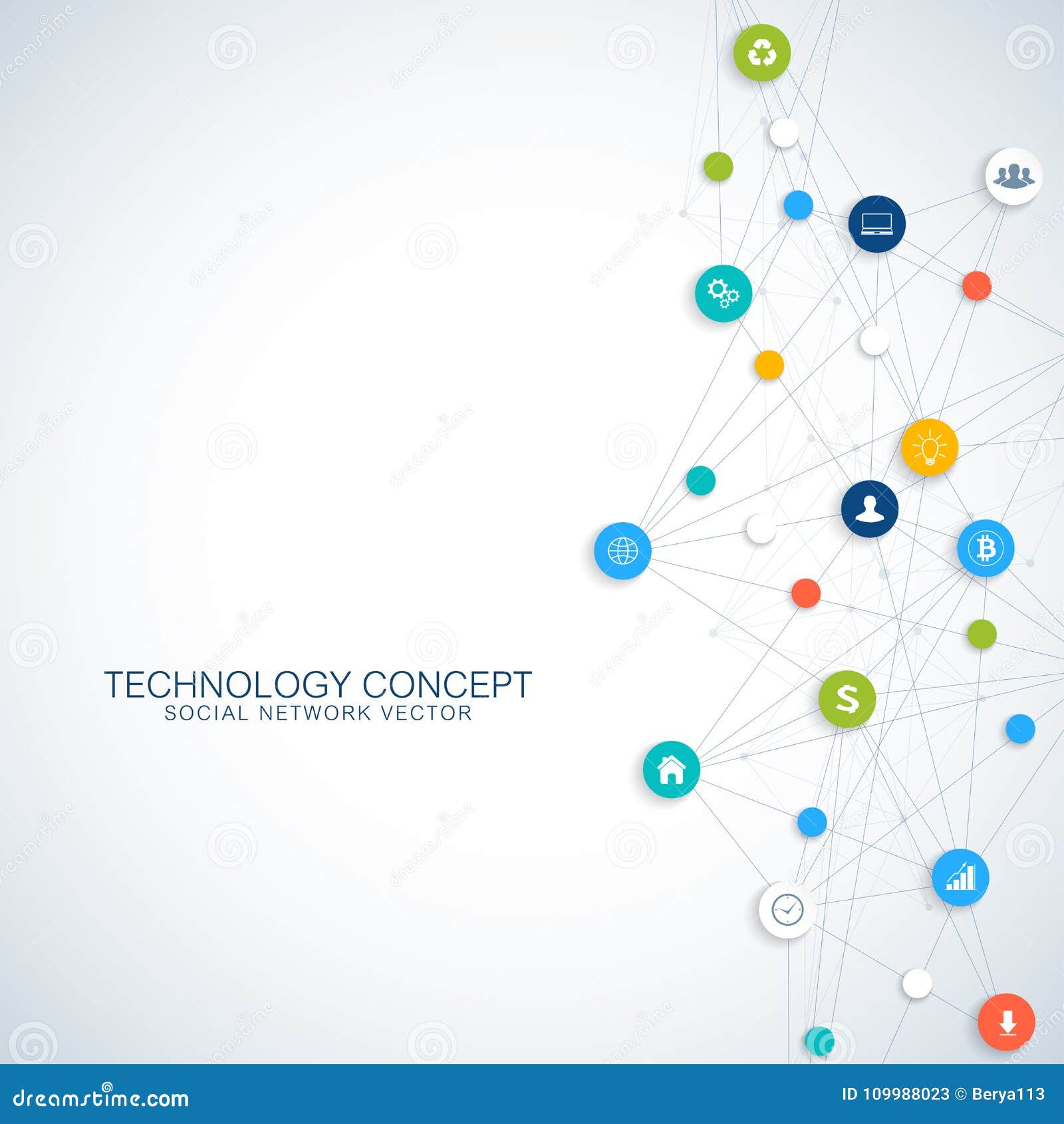 Geometric Graphic Background Communication. Cloud Computing and Global ...