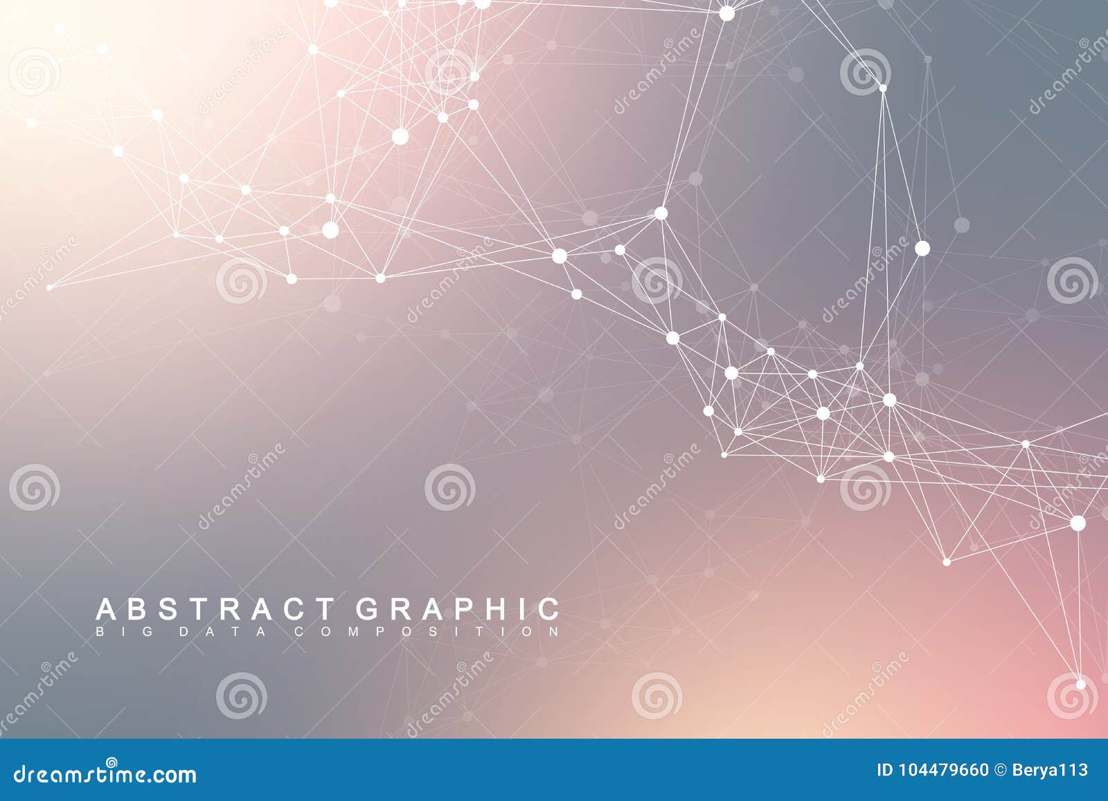Geometric Graphic Background Communication. Global Network Connections ...