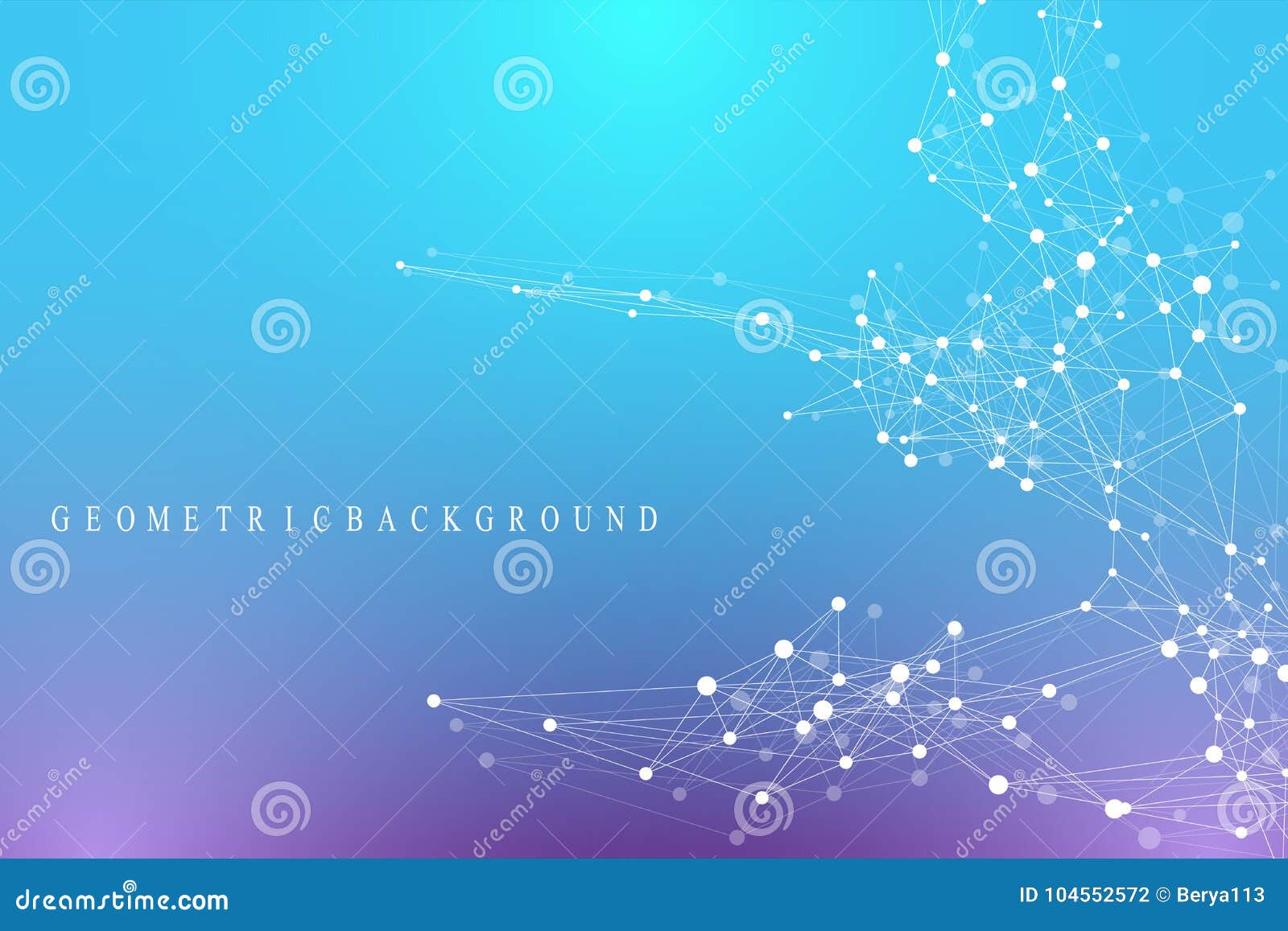 Geometric Graphic Background Communication. Global Network Connections ...