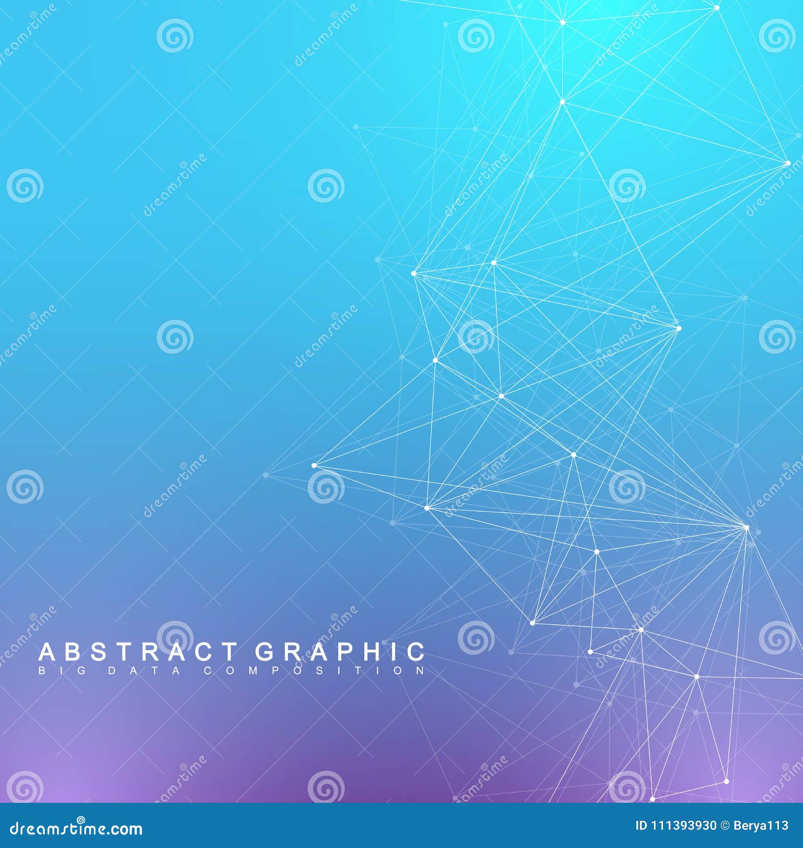Geometric Graphic Background Molecule and Communication. Big Data ...