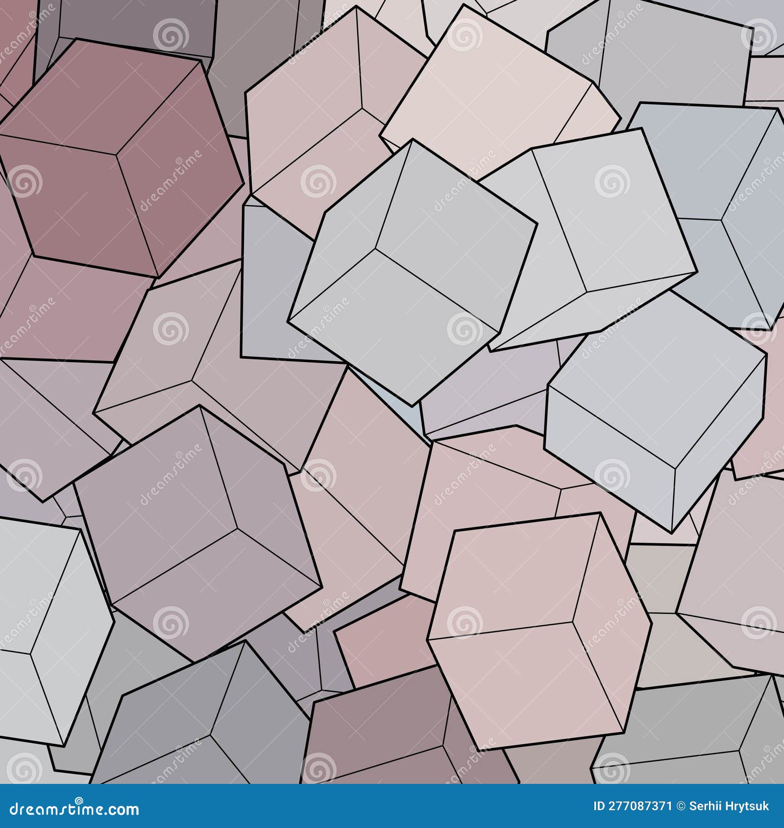 Geometric Gray Background. Cubes. Template, Layout. Eps 10 Stock ...