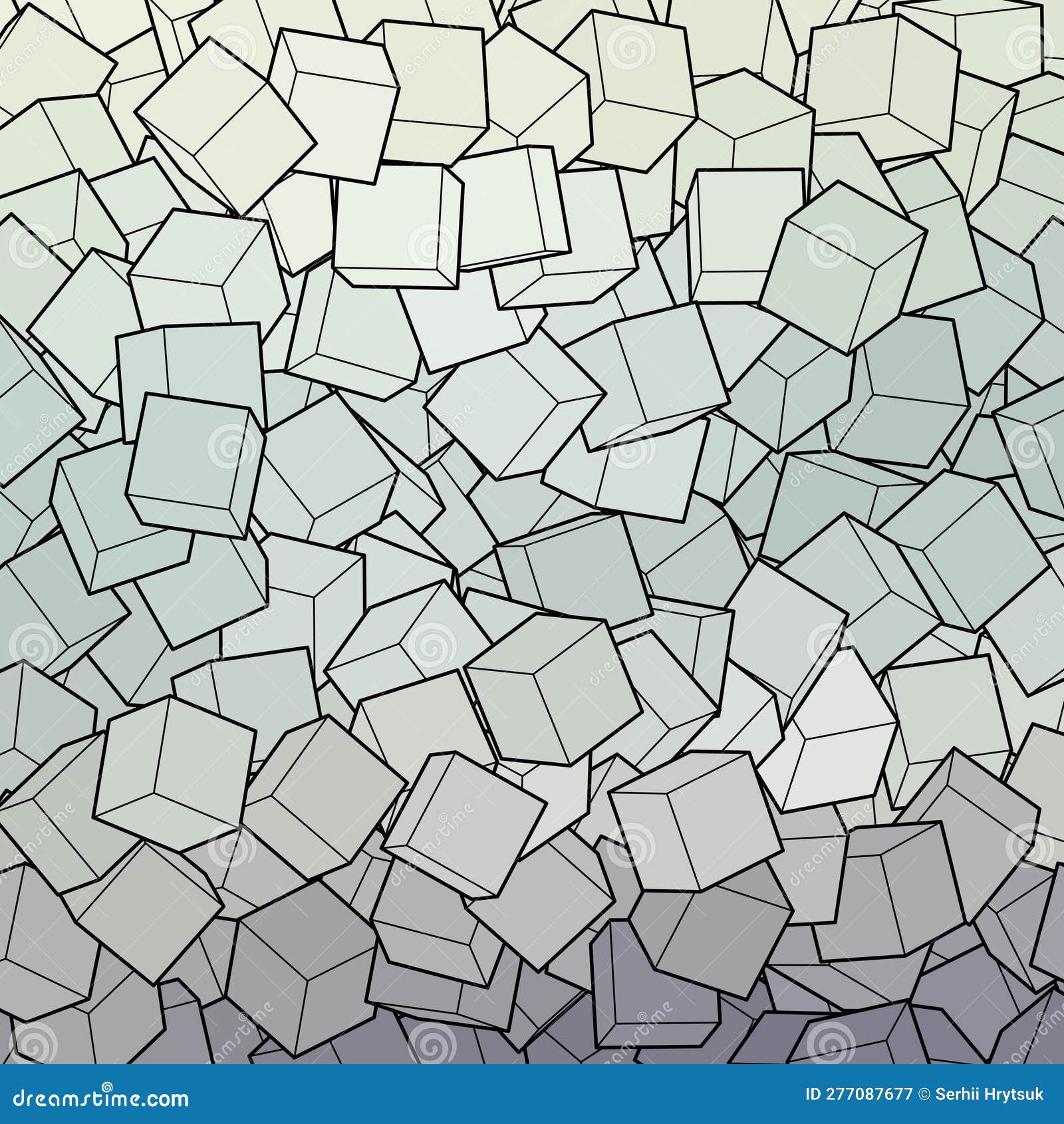 Gray Background from Cubes. Background Template. Eps 10 Stock ...