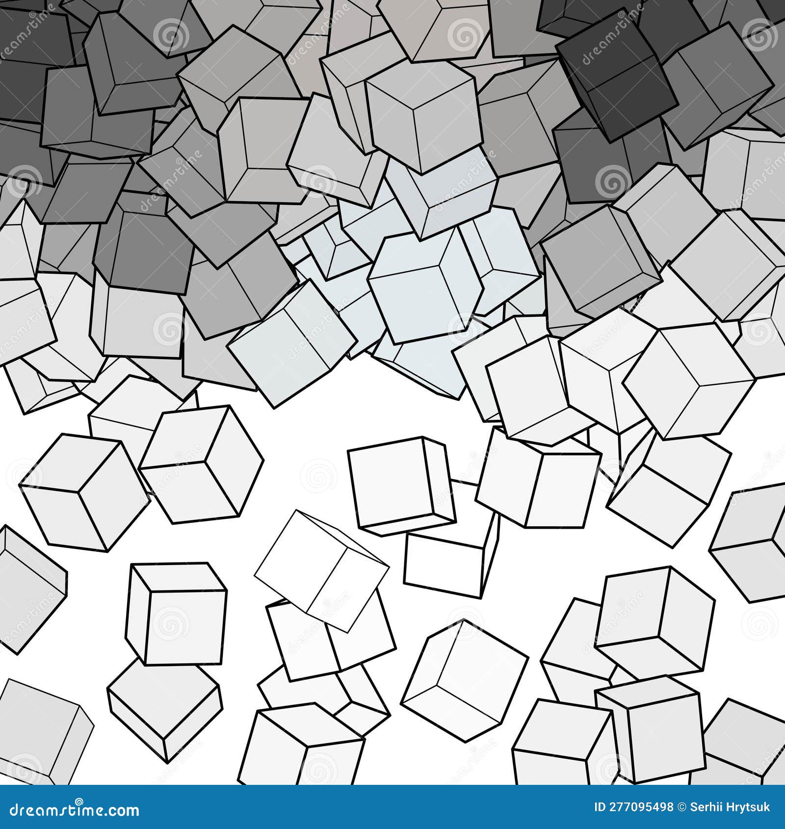 Geometric Gray Background. Cubes. Template, Layout. Eps 10 Stock ...