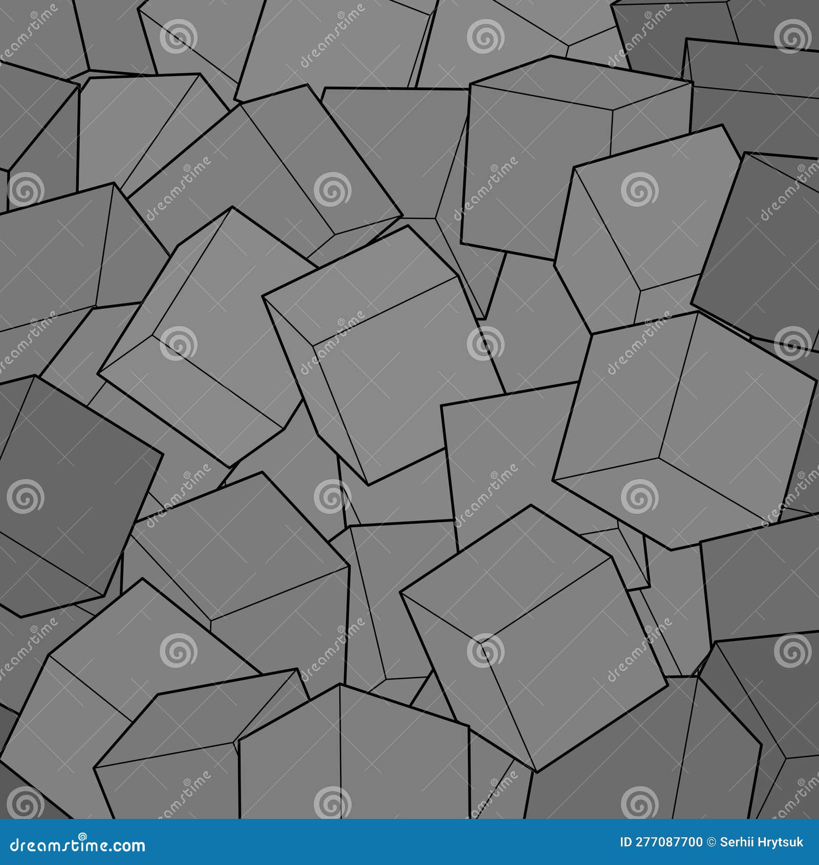 Geometric Gray Background. Cubes. Template, Layout. Eps 10 Stock ...