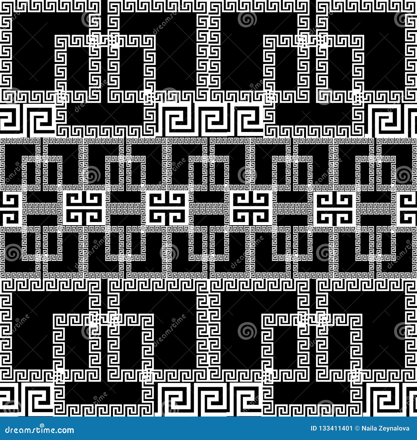 Geometric Greek Vector Seamless Border Pattern. Ornamental Black Stock ... Geometric Greek Vector Seamless Border Pattern. Ornamental Black Stock ...