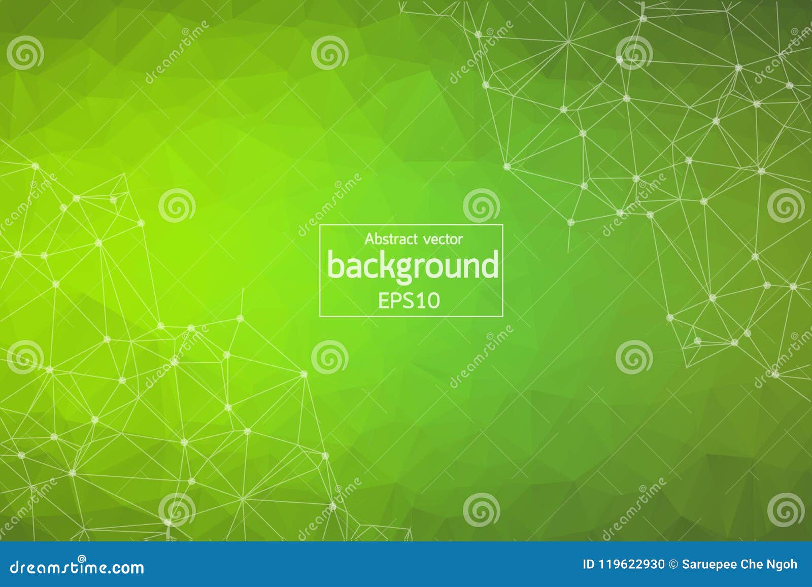Geometric Green Polygonal Background Molecule and Communication ...