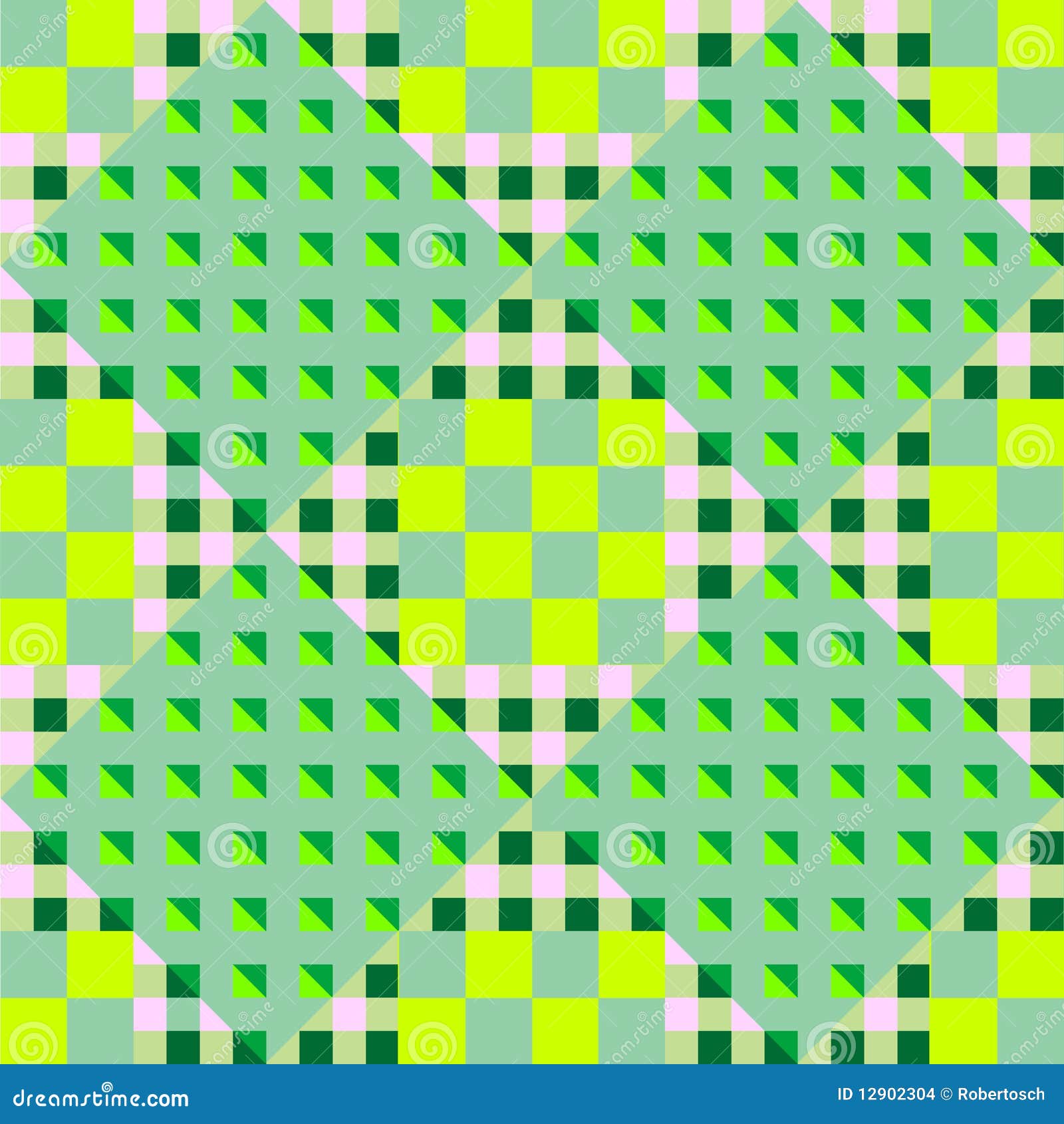 Geometric Green Seamless Pattern Stock Vector - Illustration of ...