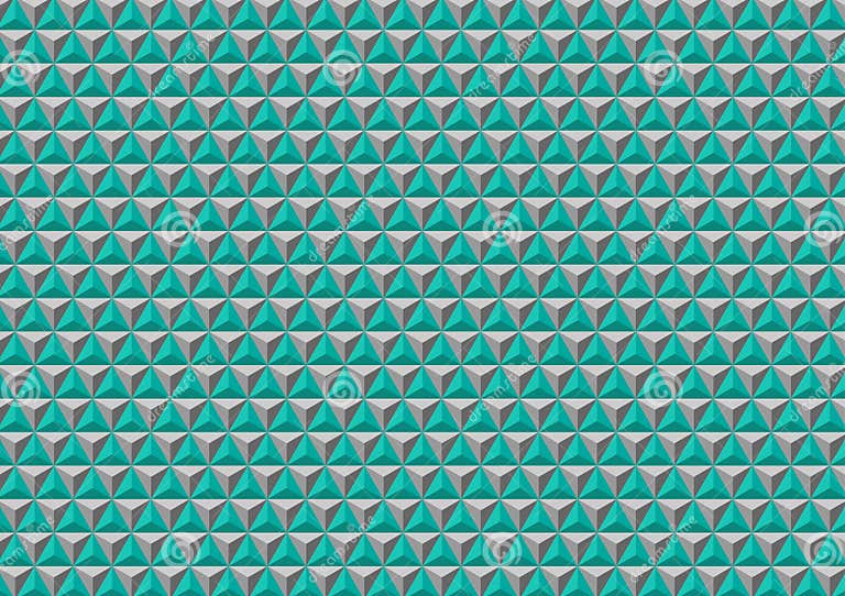 Geometric Green Triangle 3d Pattern Wallpaper Decoration Modern ...