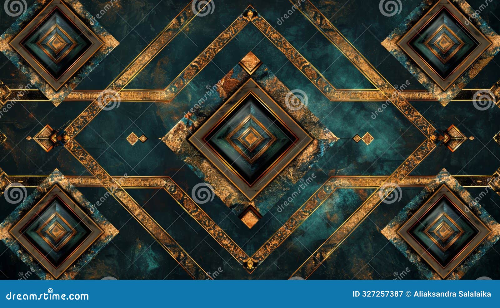 Geometric Greeting Card Frame, Polygonal Shapes Like Pentagons ...