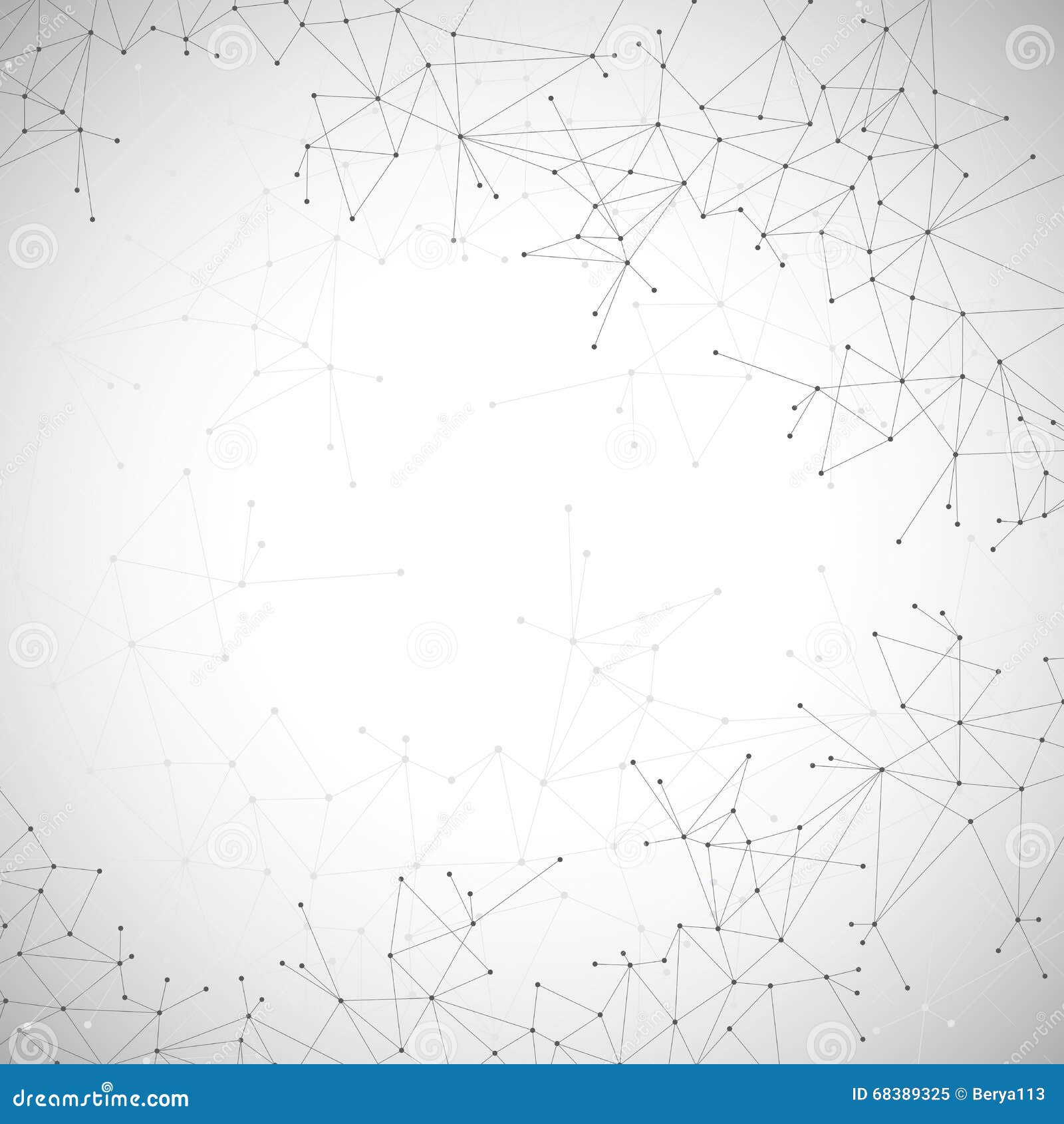 Geometric Grey Background Molecule and Communication . Connected Lines ...