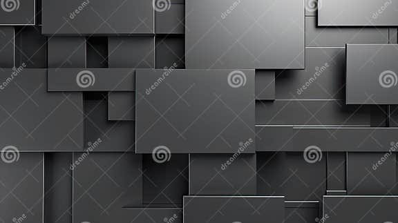 Geometric Grey Tech Background Stock Illustration - Illustration of ...