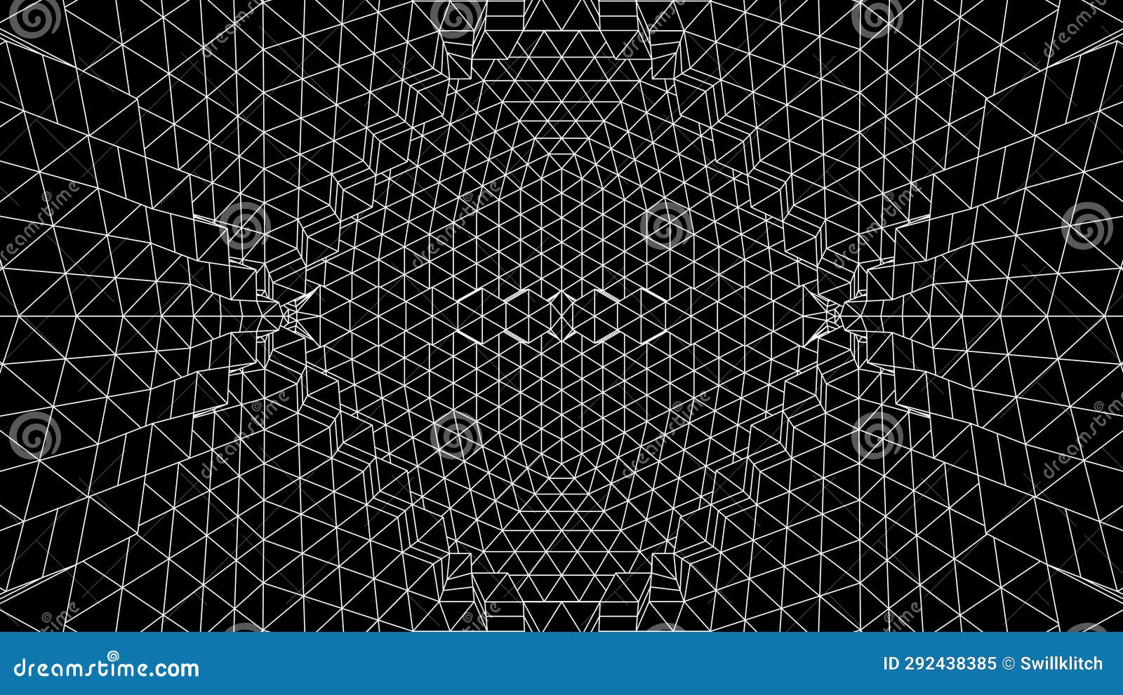 Geometric Grid Background with 80s Styled Mesh. Cyberpunk Abstract ...