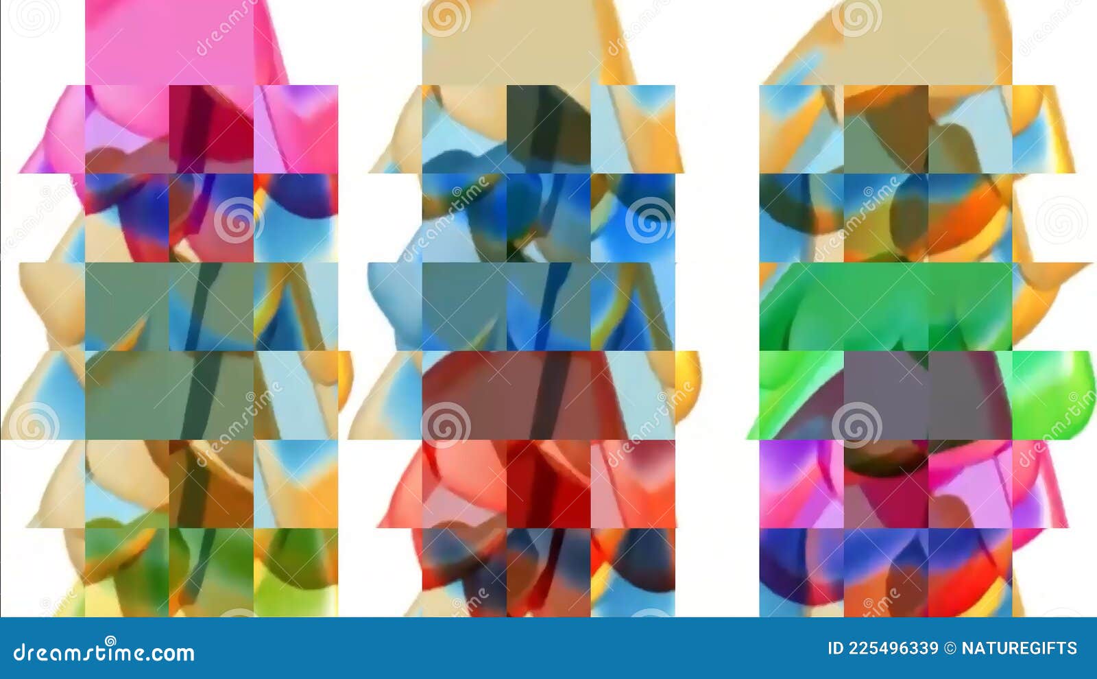 Geometric Grid Design Digital Renderingv Stock Illustration ...