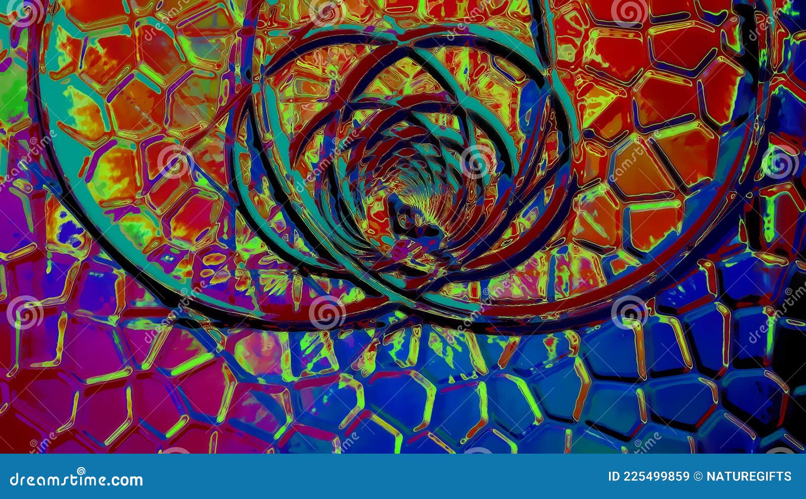 Geometric Grid Design Digital Renderingv Stock Illustration ...