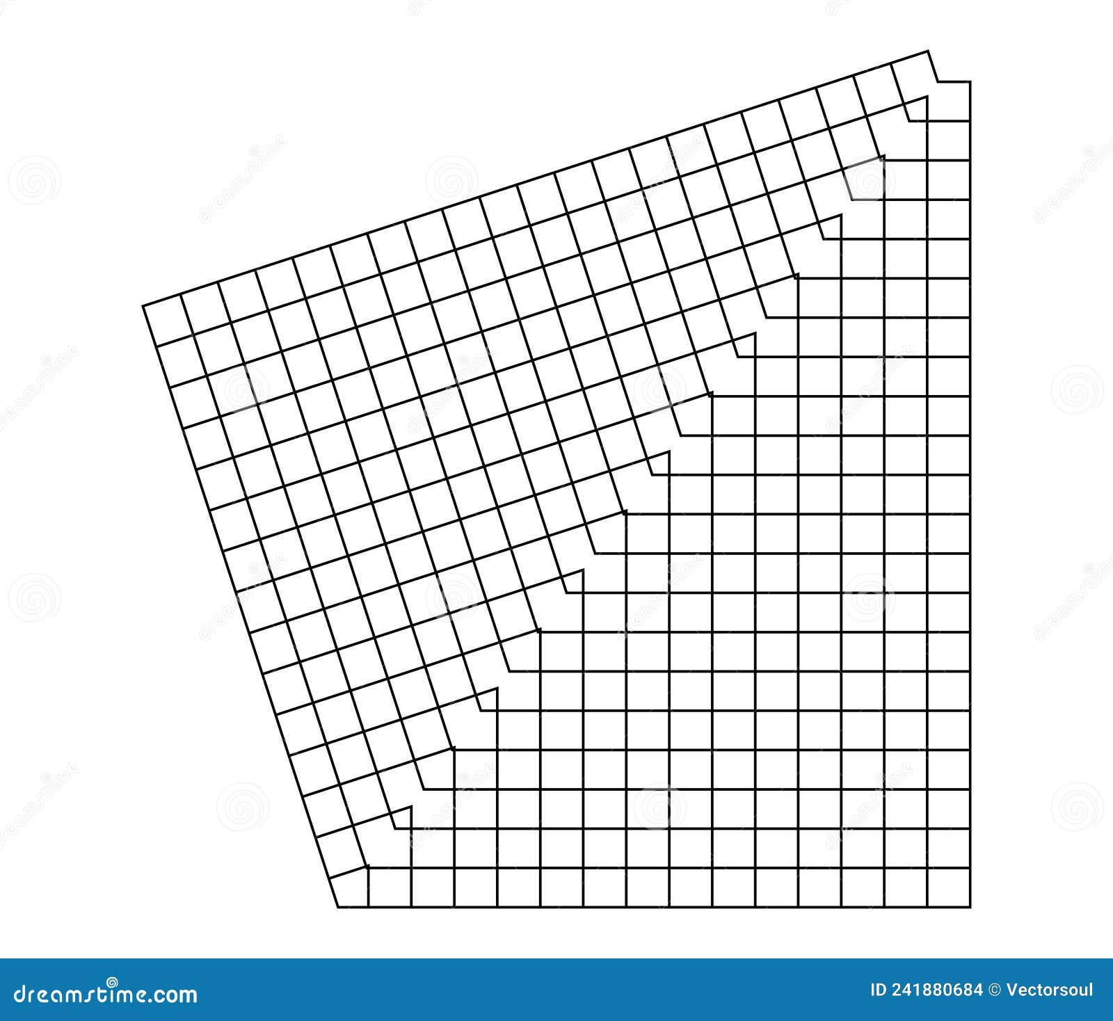 Geometric Grid, Mesh in Abstract Mirrored Form. Lattice, Grating ...
