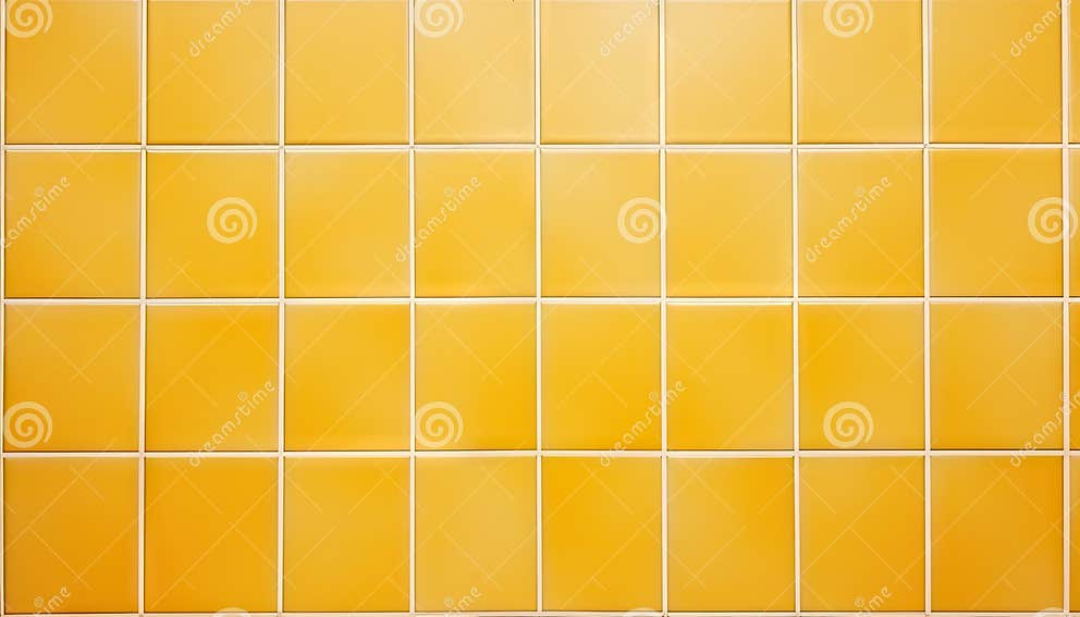Geometric Grid Pattern Light Yellow Ceramic Tile Wall Texture Stock ...