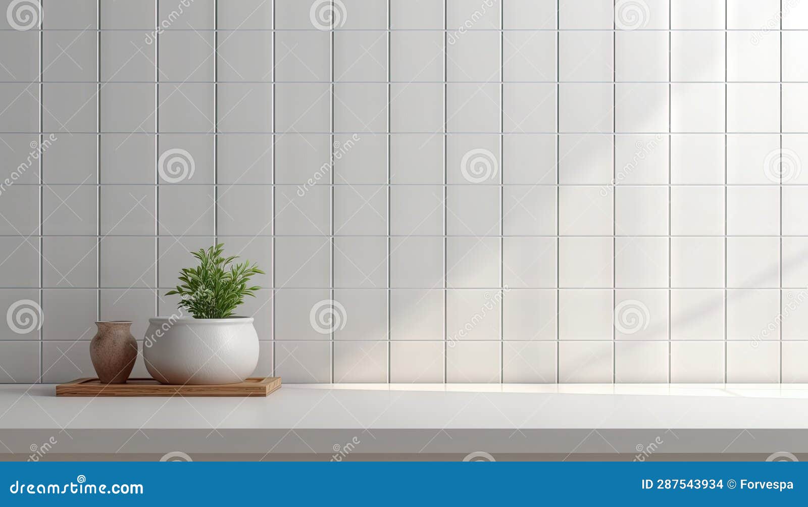 Geometric Grid Pattern White Ceramic Tile Wall Texture Stock ...