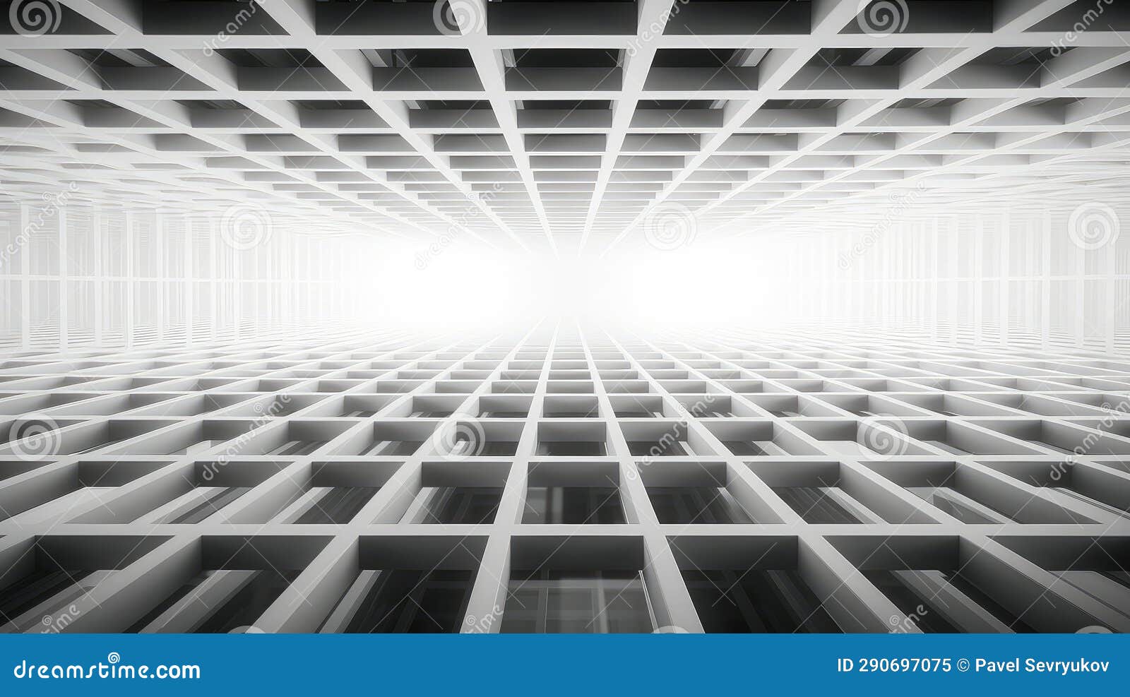 Geometric Grid Perspective Convergence Stock Illustration ...