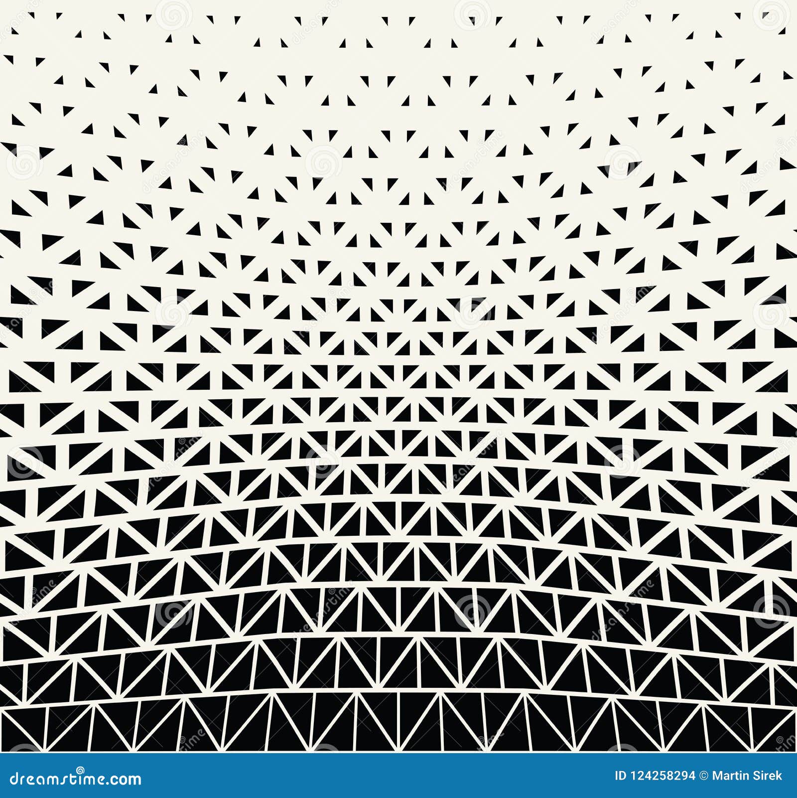Geometric Halftone Triangle Minimal Graphic Vector Pattern Stock Vector ...