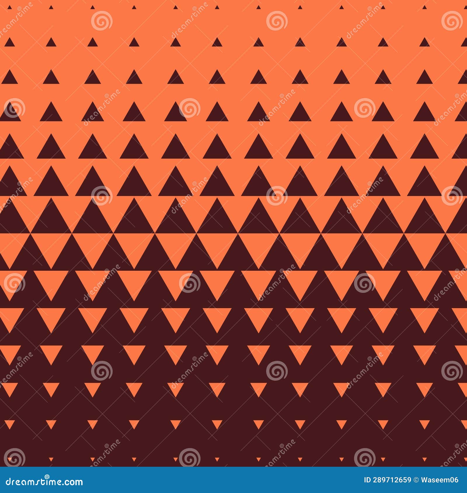 Geometric Halftone Triangles Pattern Triangular Half Tone Retrowave