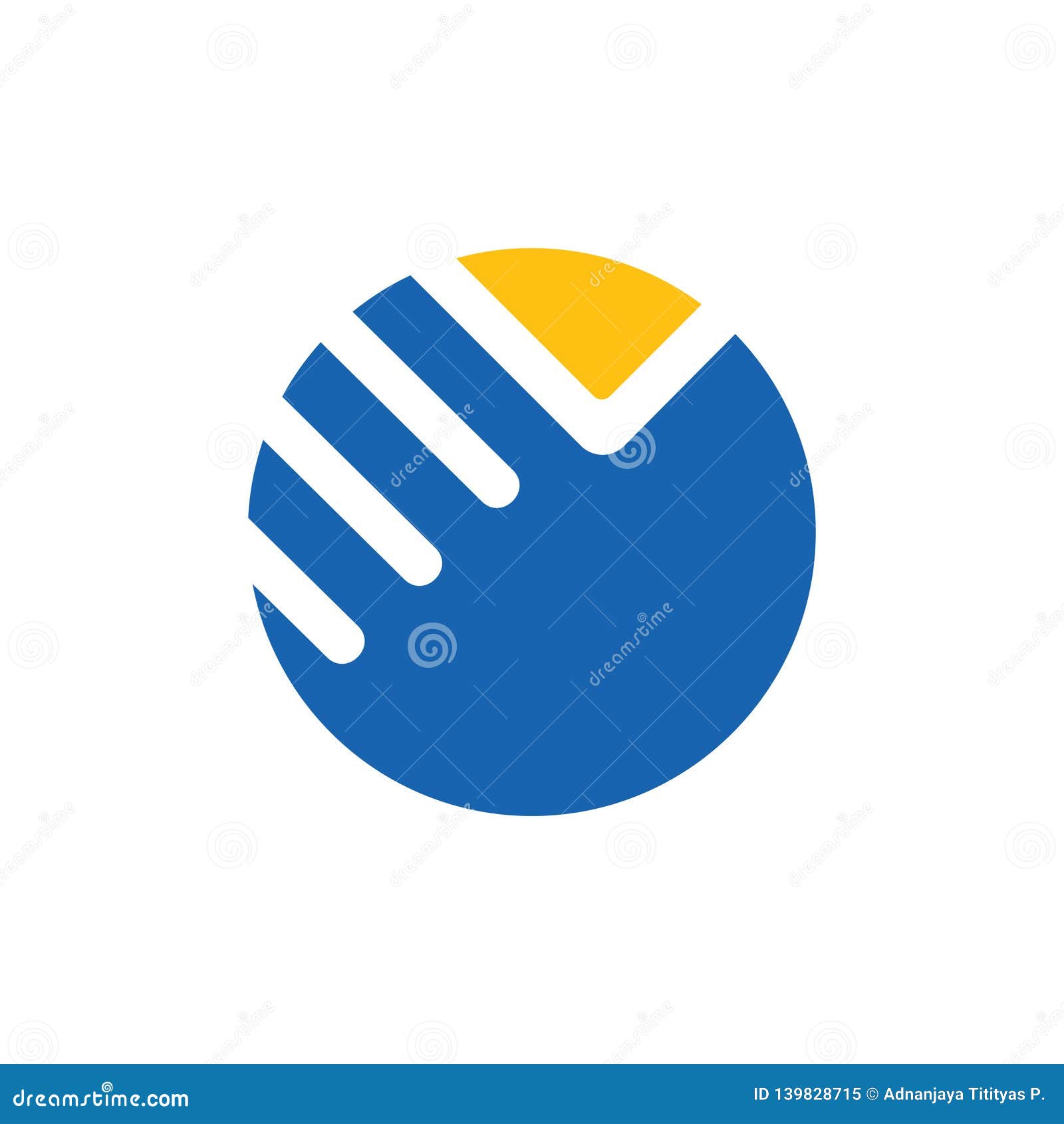 Geometric Hand Palm Circle Logo Vector Stock Vector - Illustration of ...