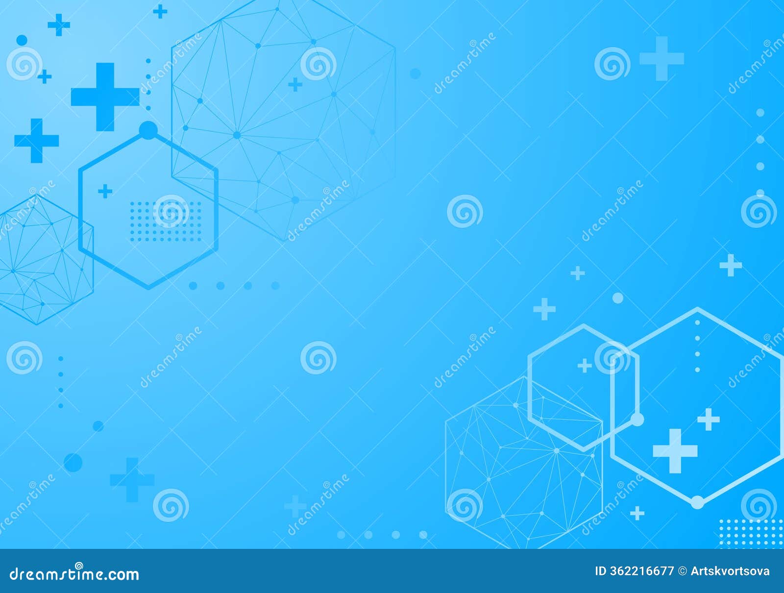 Geometric Haxagon Light Medical Background. Technology Medical Design ...