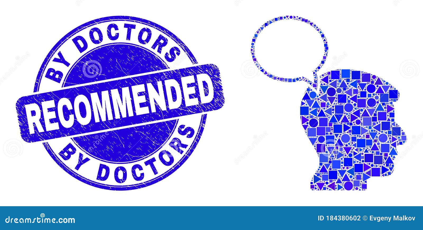 Blue Distress by Doctors Recommended Seal and Head Thinking Cloud ...