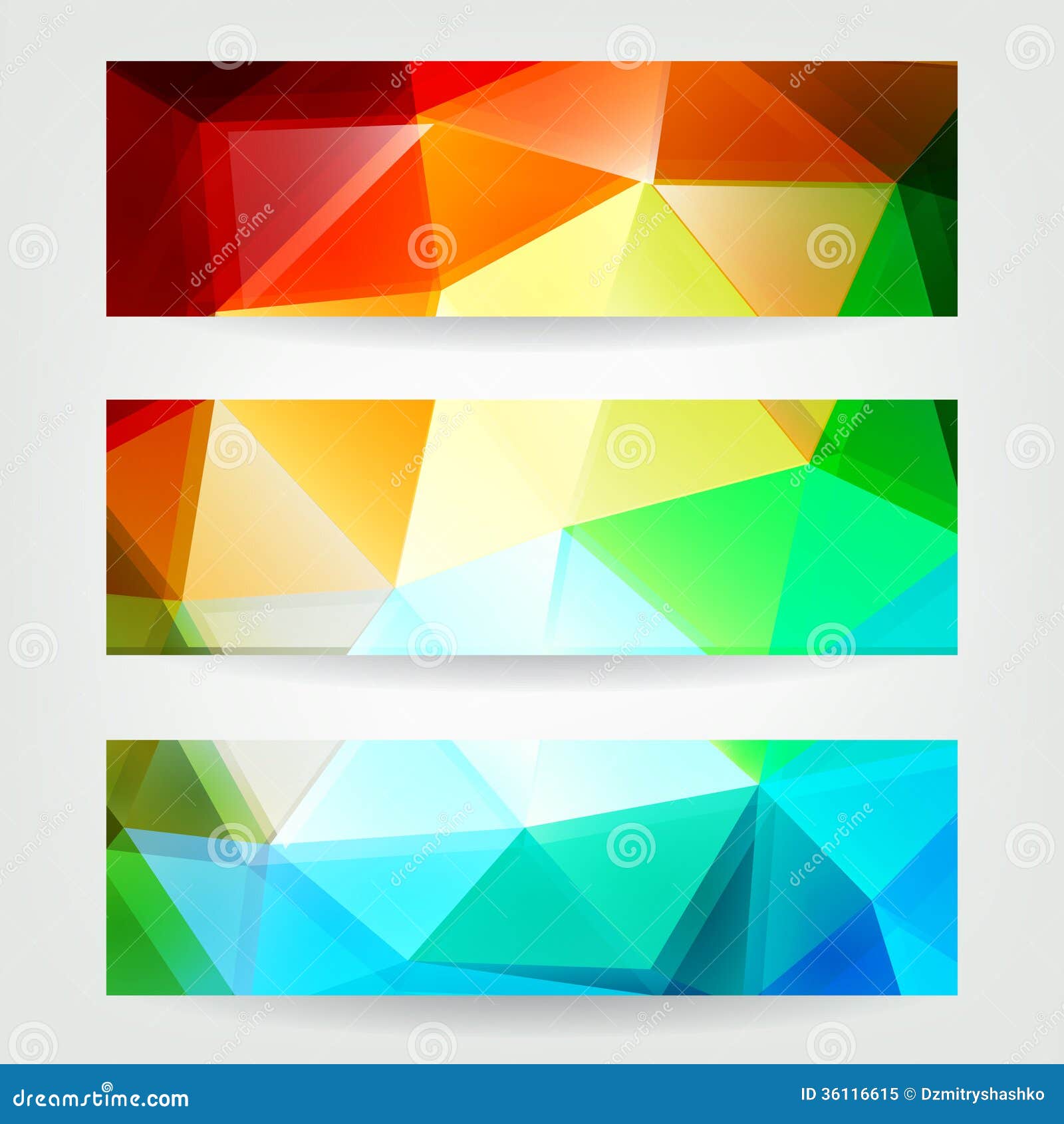 Geometric header set stock vector. Illustration of geometric - 36116615