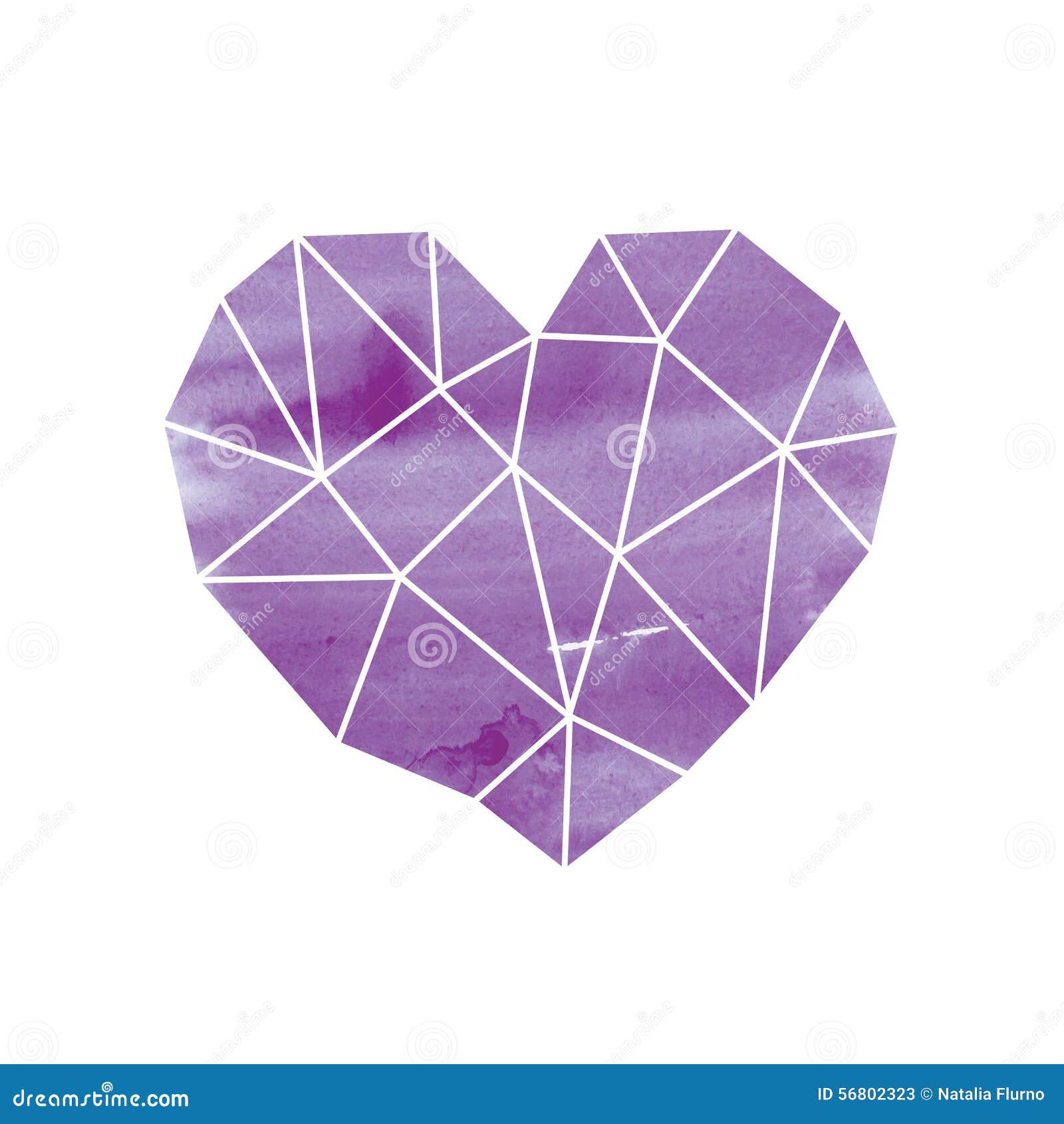 Geometric Heart Template