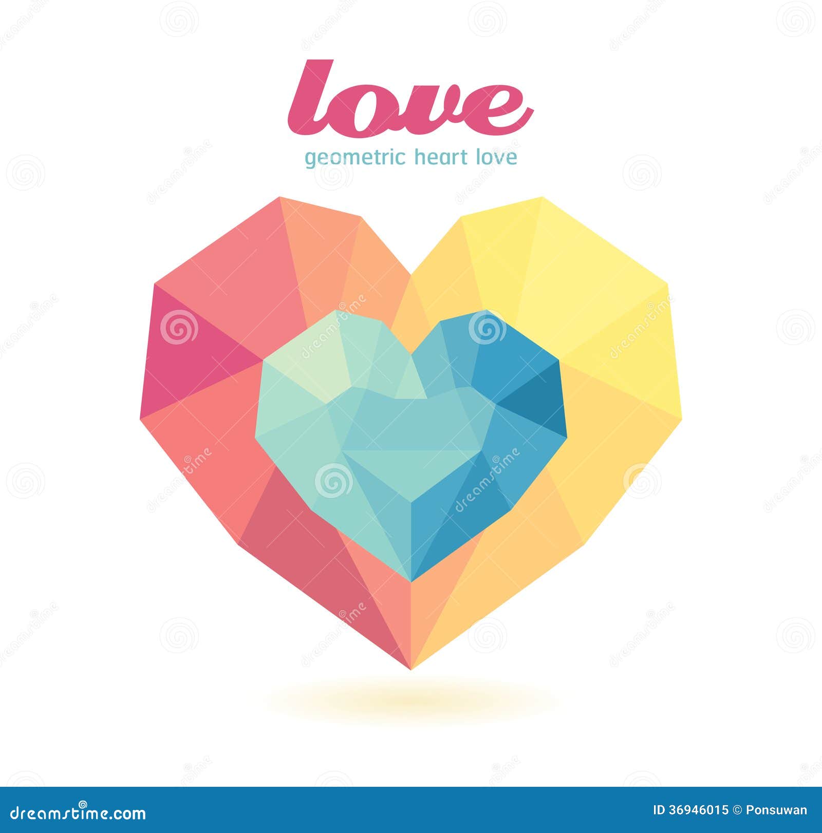 Geometric Heart Modern Design Stock Vector - Illustration of card ...