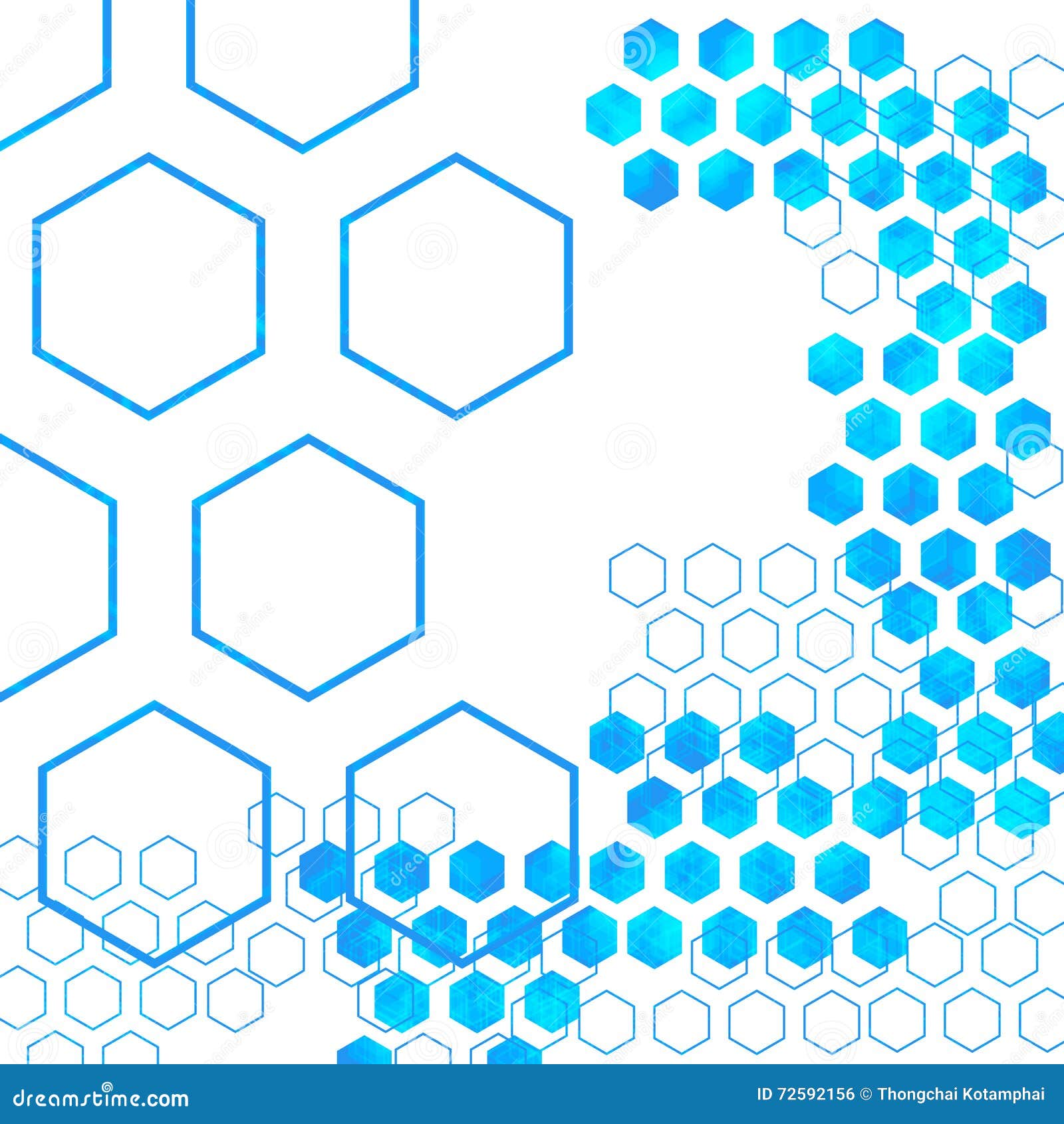 Geometric Hexagon Abstract Background Stock Illustration - Illustration ...