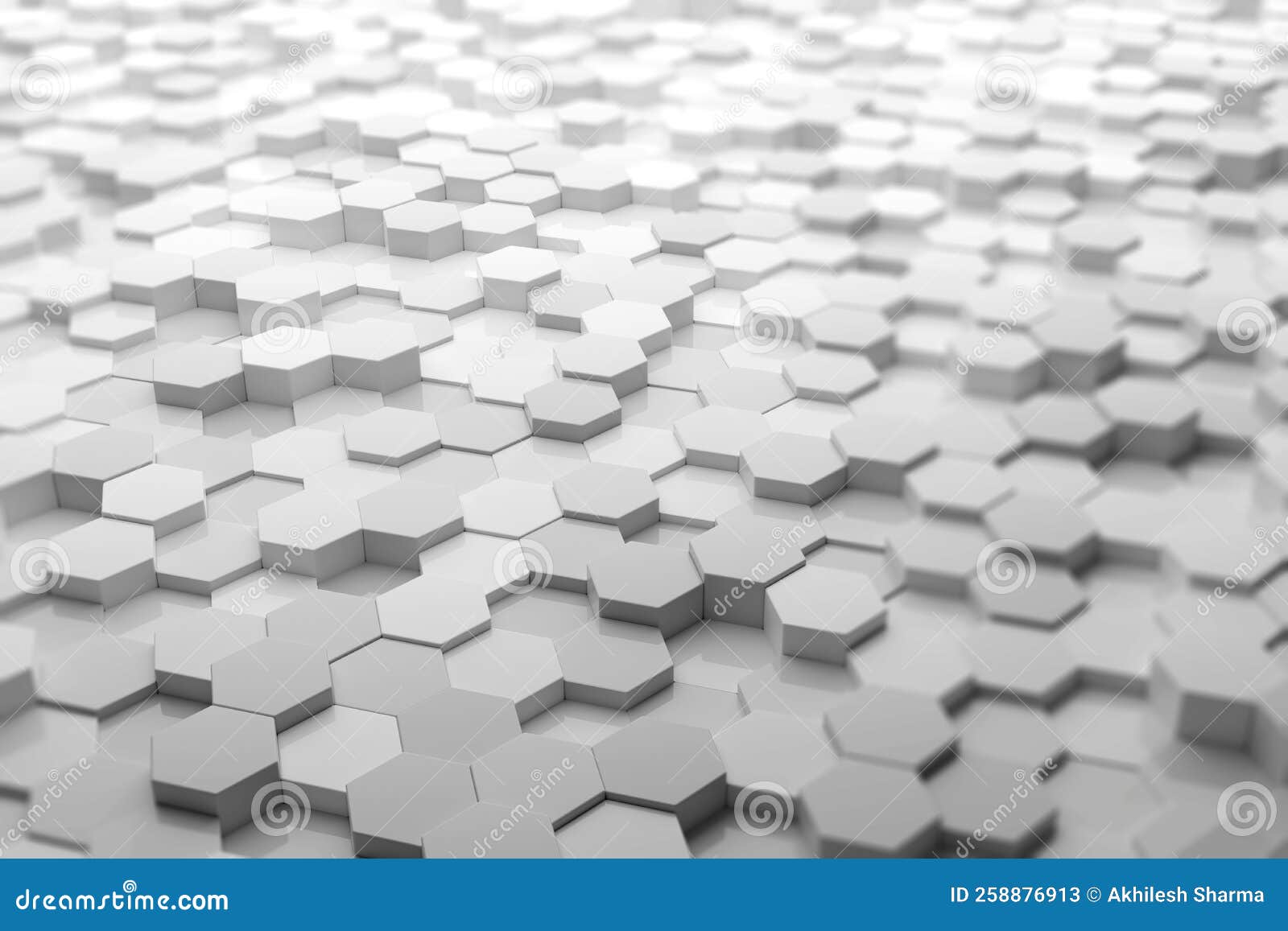Geometric Hexagon 3D Background Pattern Texture - 3D Illustration Stock ...