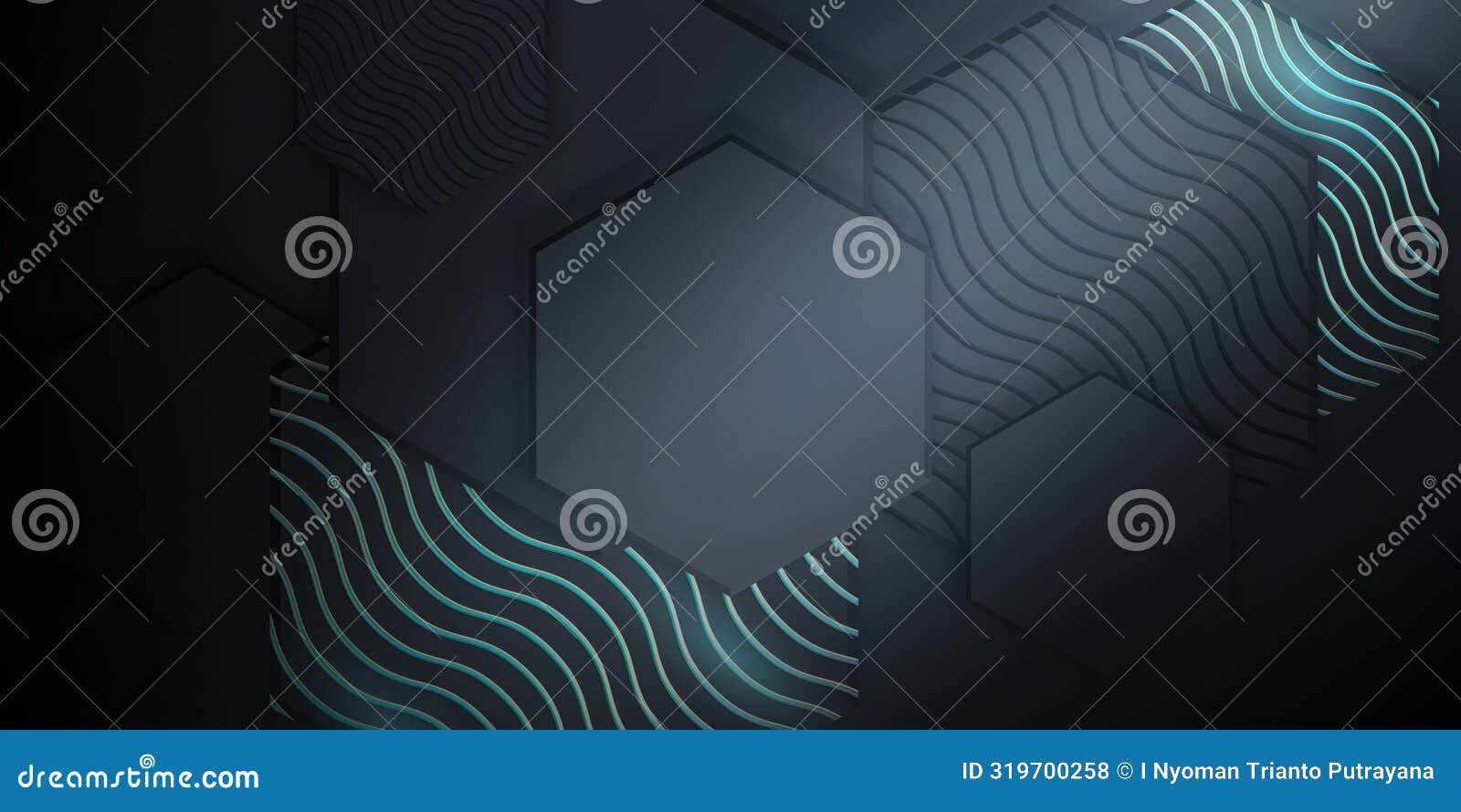 Geometric Hexagonal Shape Overlapping Background. Stock Vector - Illustration of digital ...