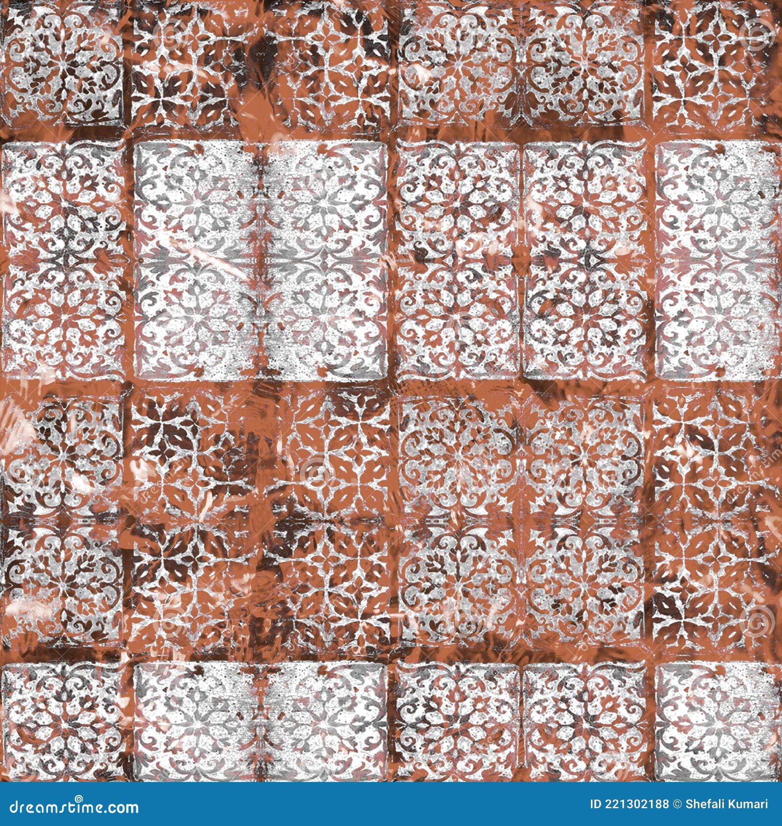 Geometric High Definition Repeat Boho Pattern Isolated on White Canvas ...