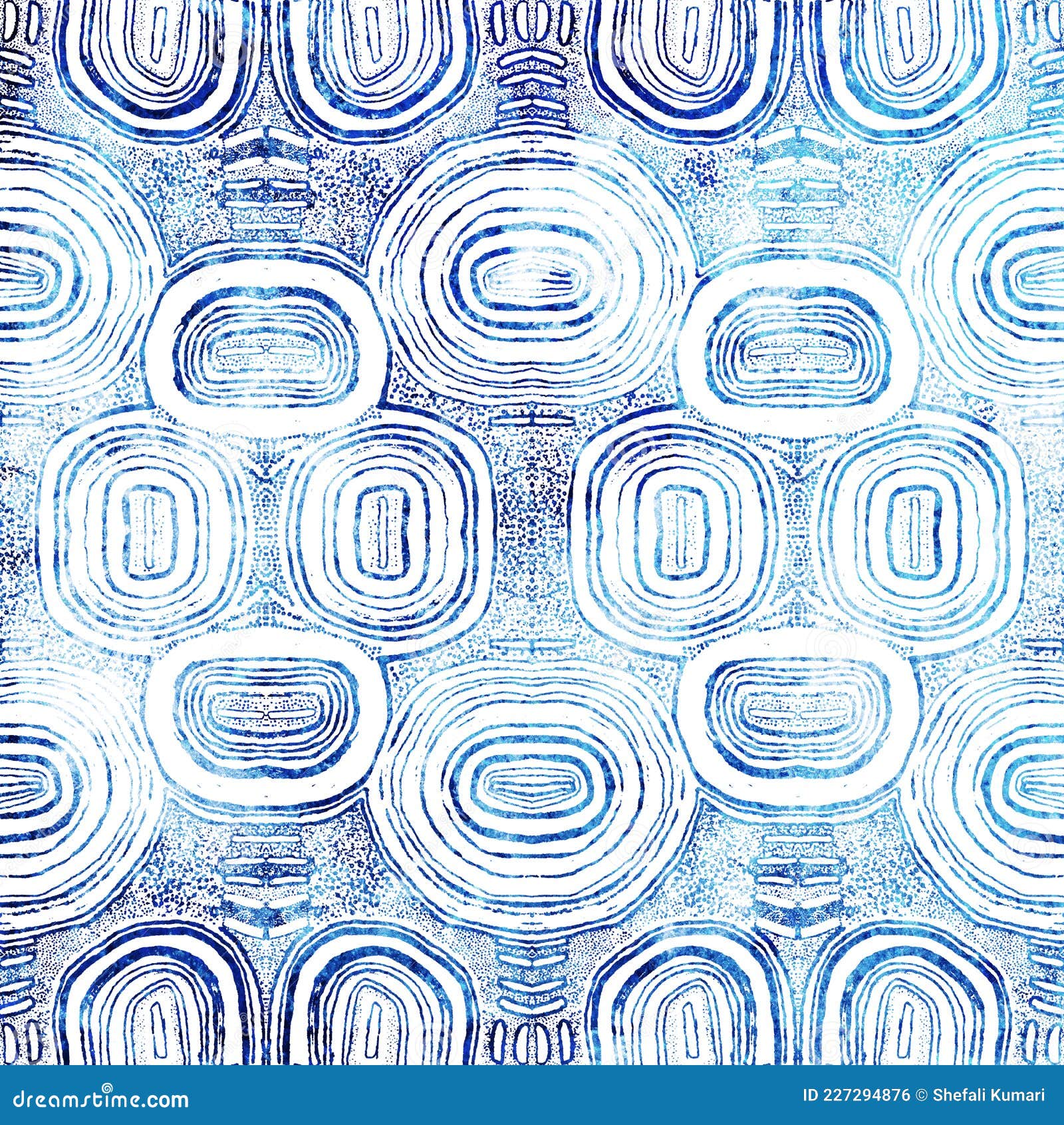 Geometric High Definition Repeat Boho Pattern Isolated on White Canvas ...